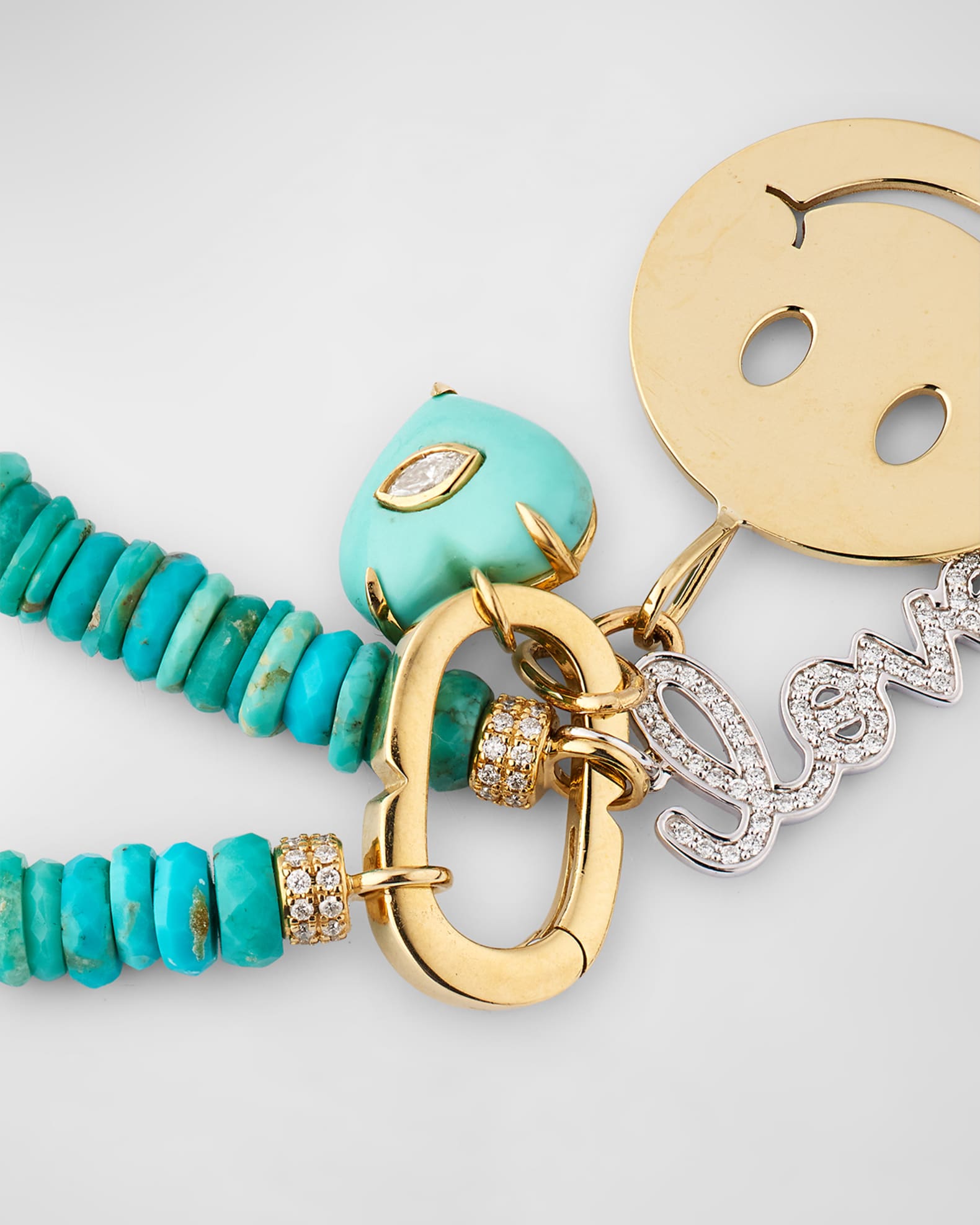 Sydney Evan Beaded Necklace and Charms Combo Neiman Marcus