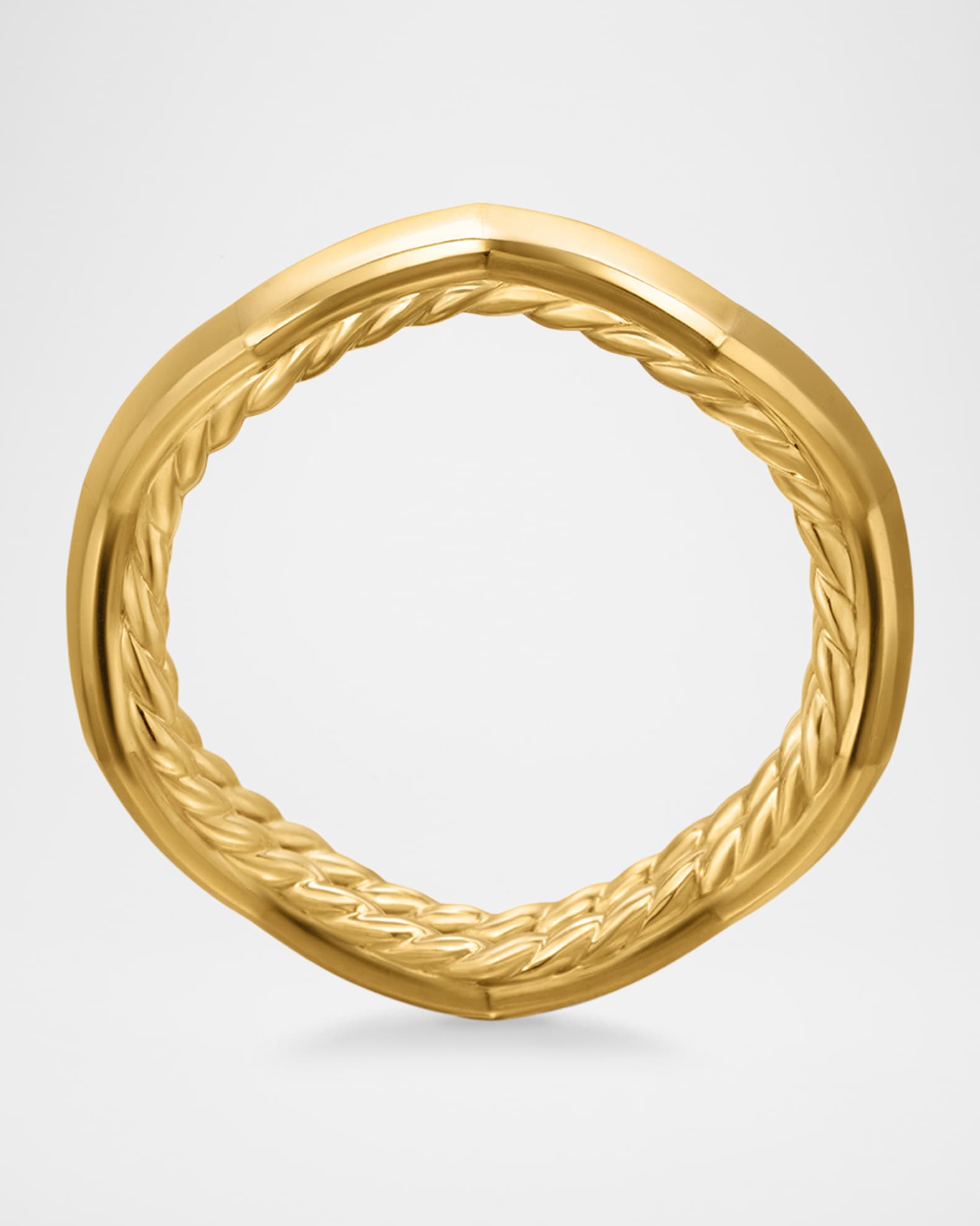David Yurman Zig Zag Stax Ring in 18K Gold, 3mm | Neiman Marcus