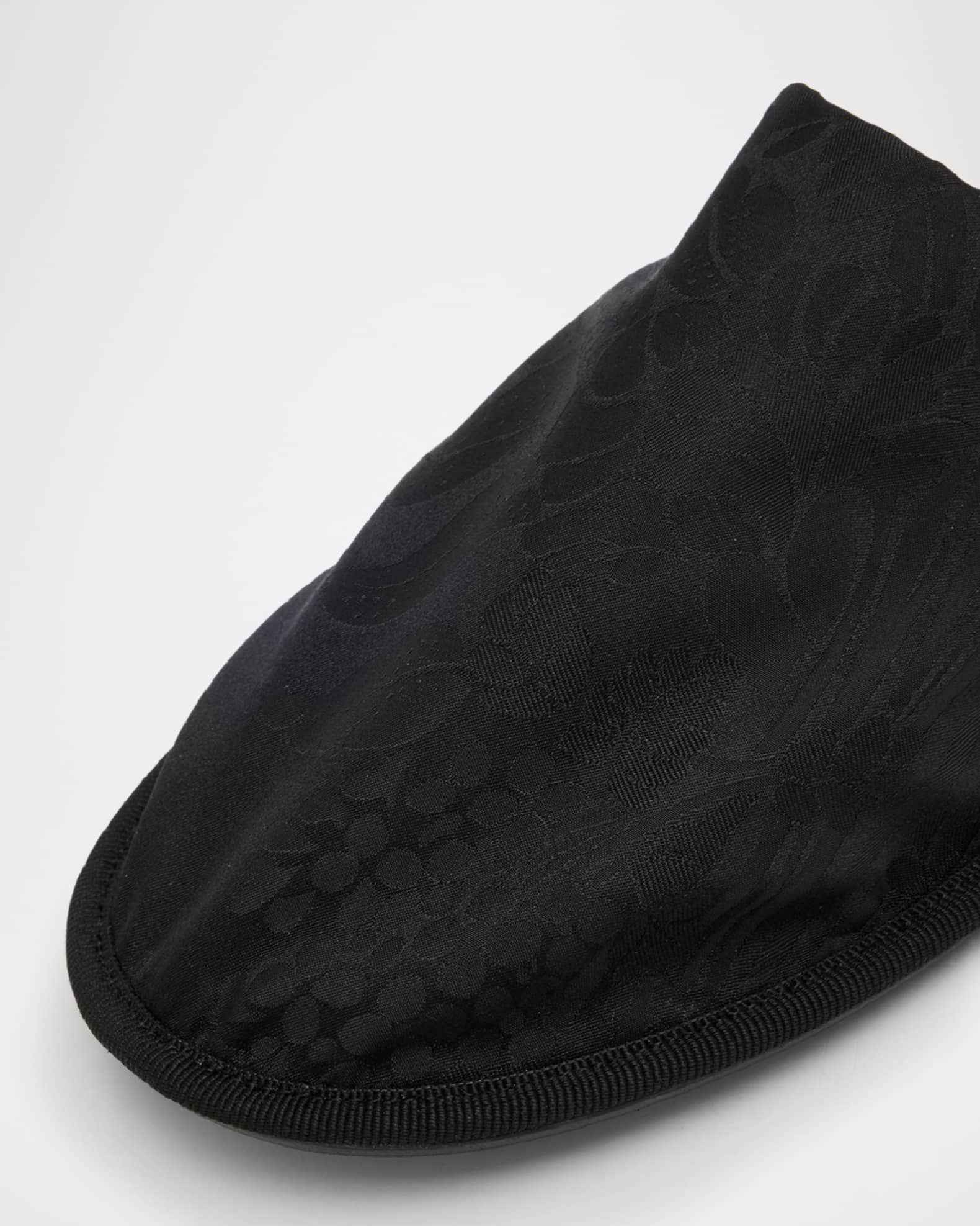 THE ROW Frances Brocade Silk Mule Slippers | Neiman Marcus