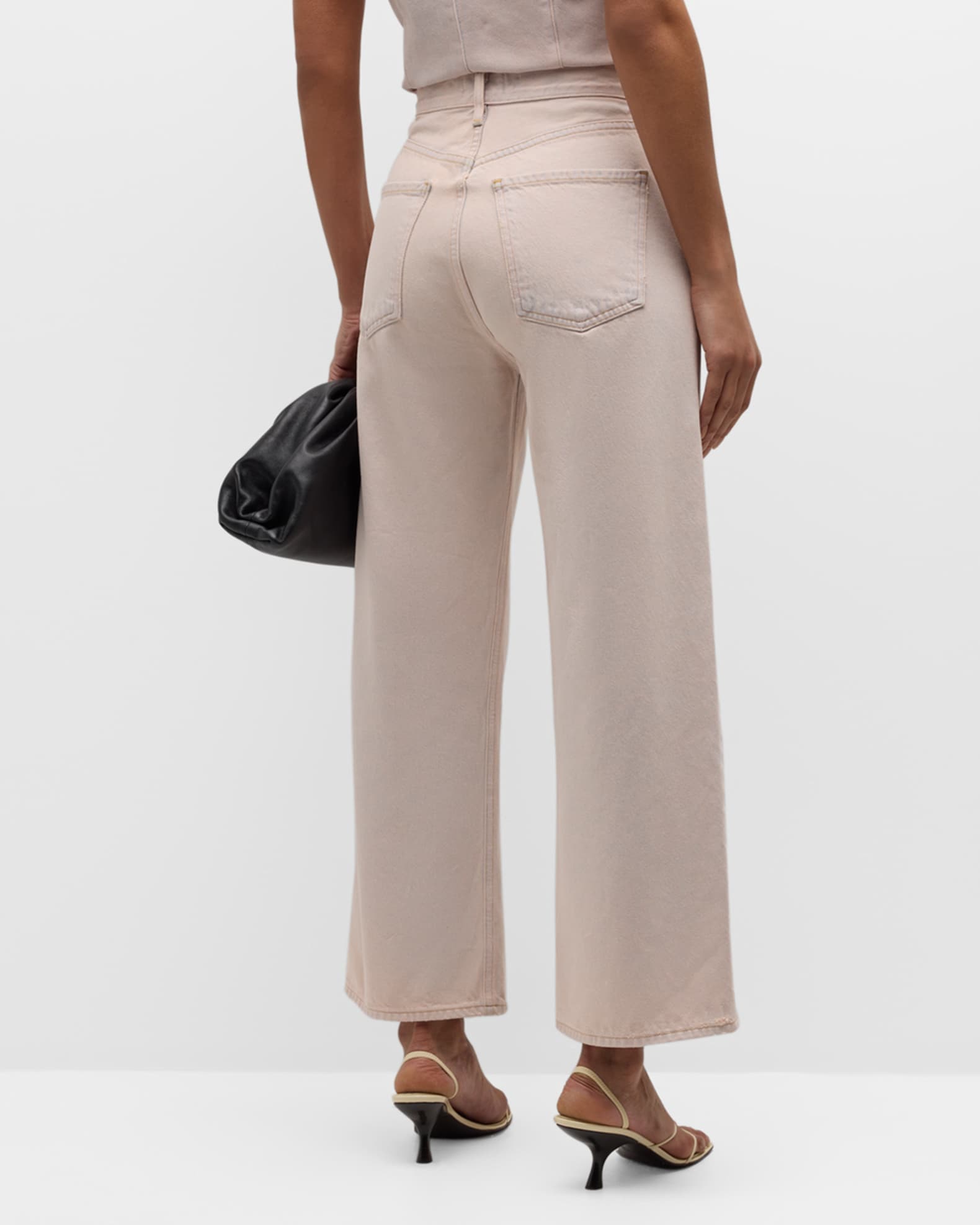 AGOLDE Ren High-Rise Wide-Leg Jeans | Neiman Marcus