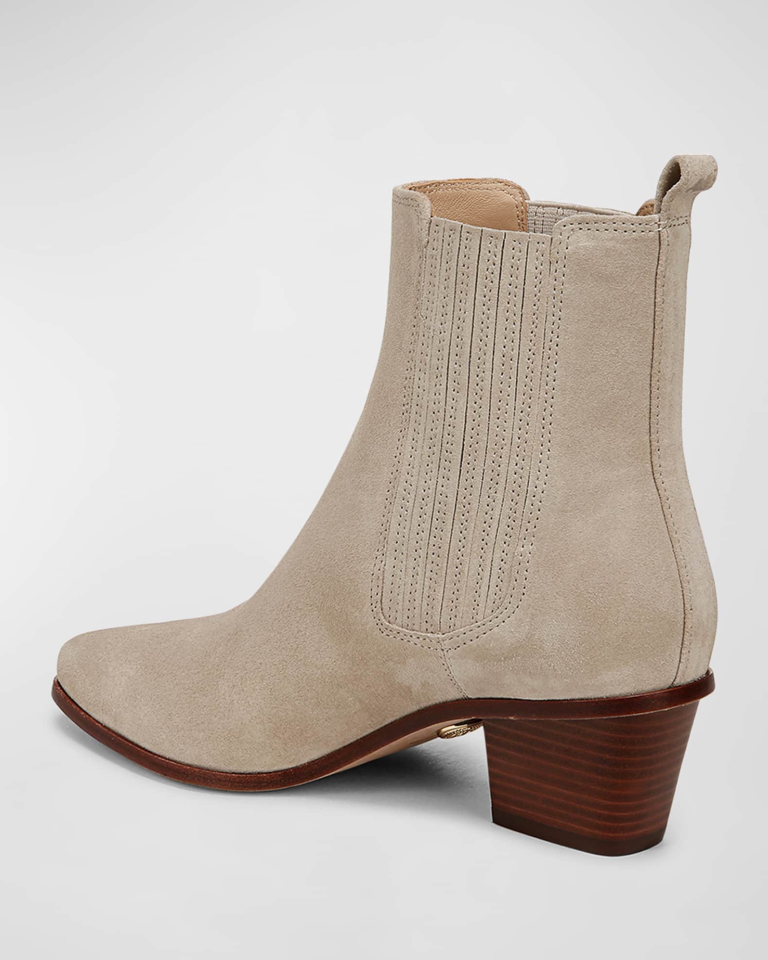 Veronica Beard Alina Suede Chelsea Booties | Neiman Marcus