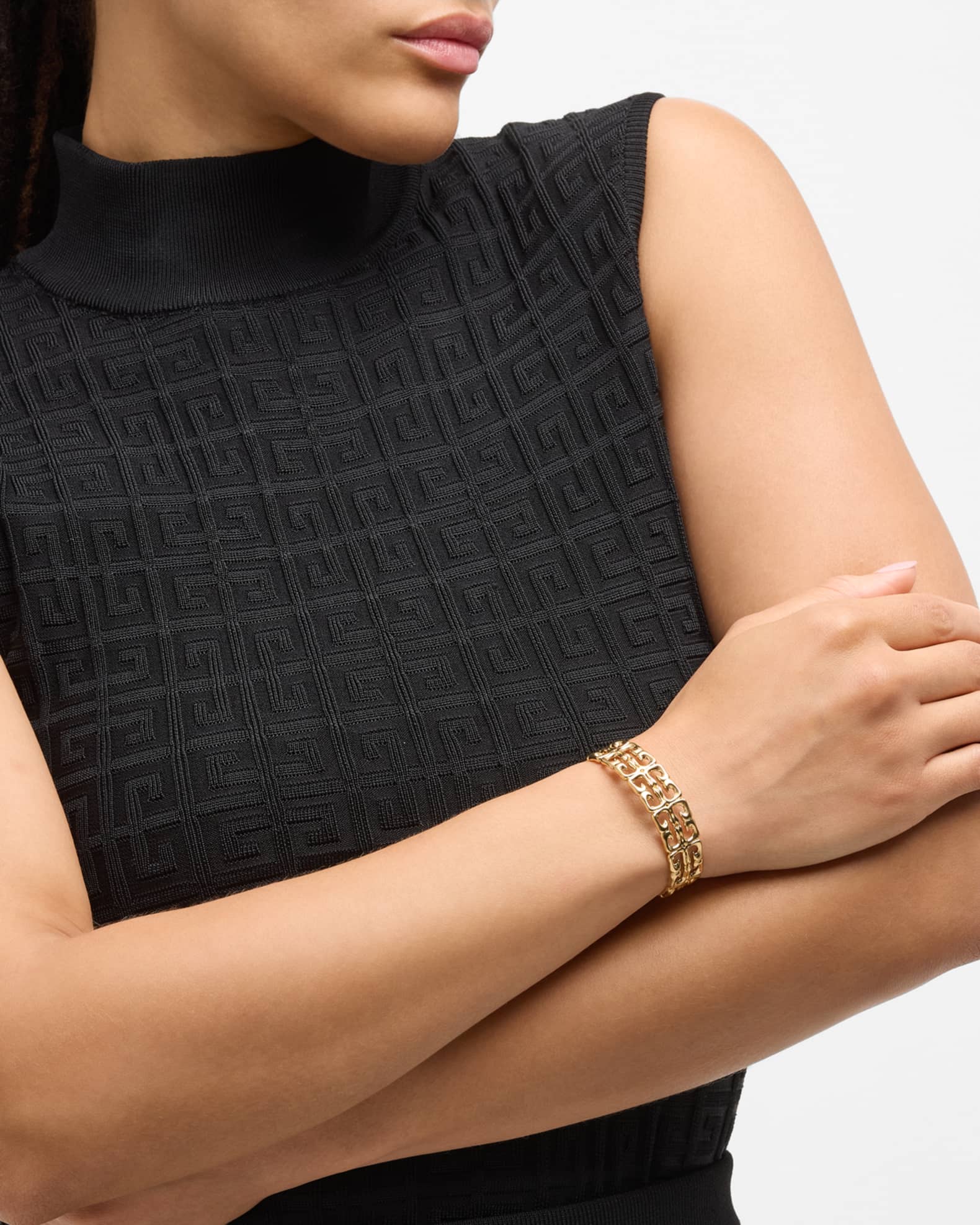 Givenchy 4G Liquid Golden Cuff Bracelet | Neiman Marcus