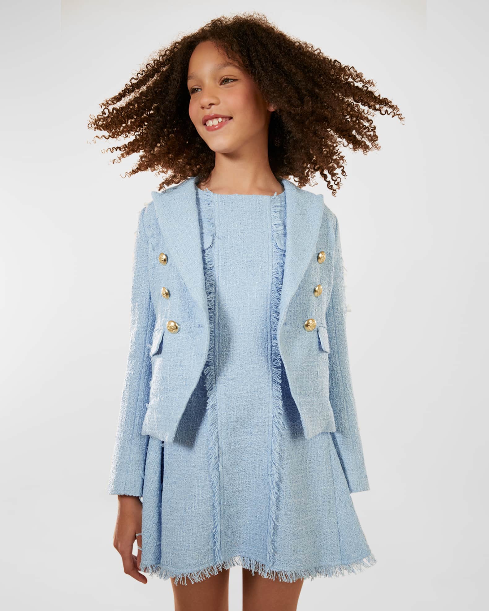 Bardot Junior Girl's Sutton Boucle Dress, Size 7-14 | Neiman Marcus