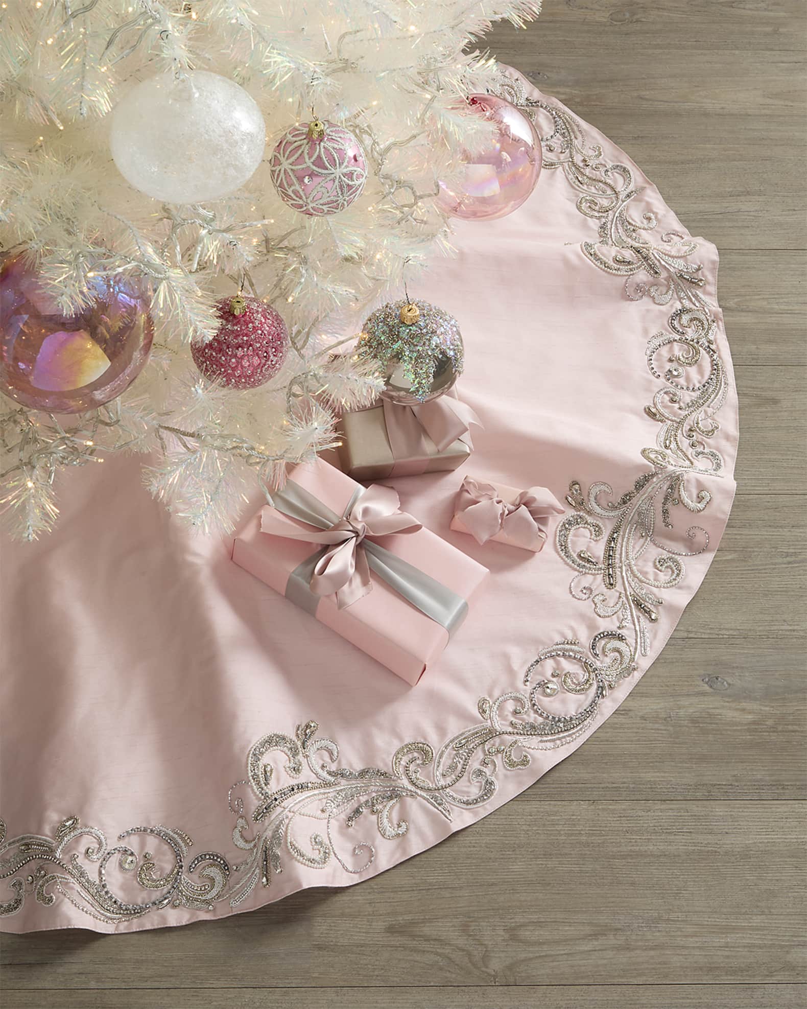 Neiman Marcus Blush Christmas Tree Skirt | Neiman Marcus Neiman Marcus Blush Christmas Tree Skirt | Neiman Marcus