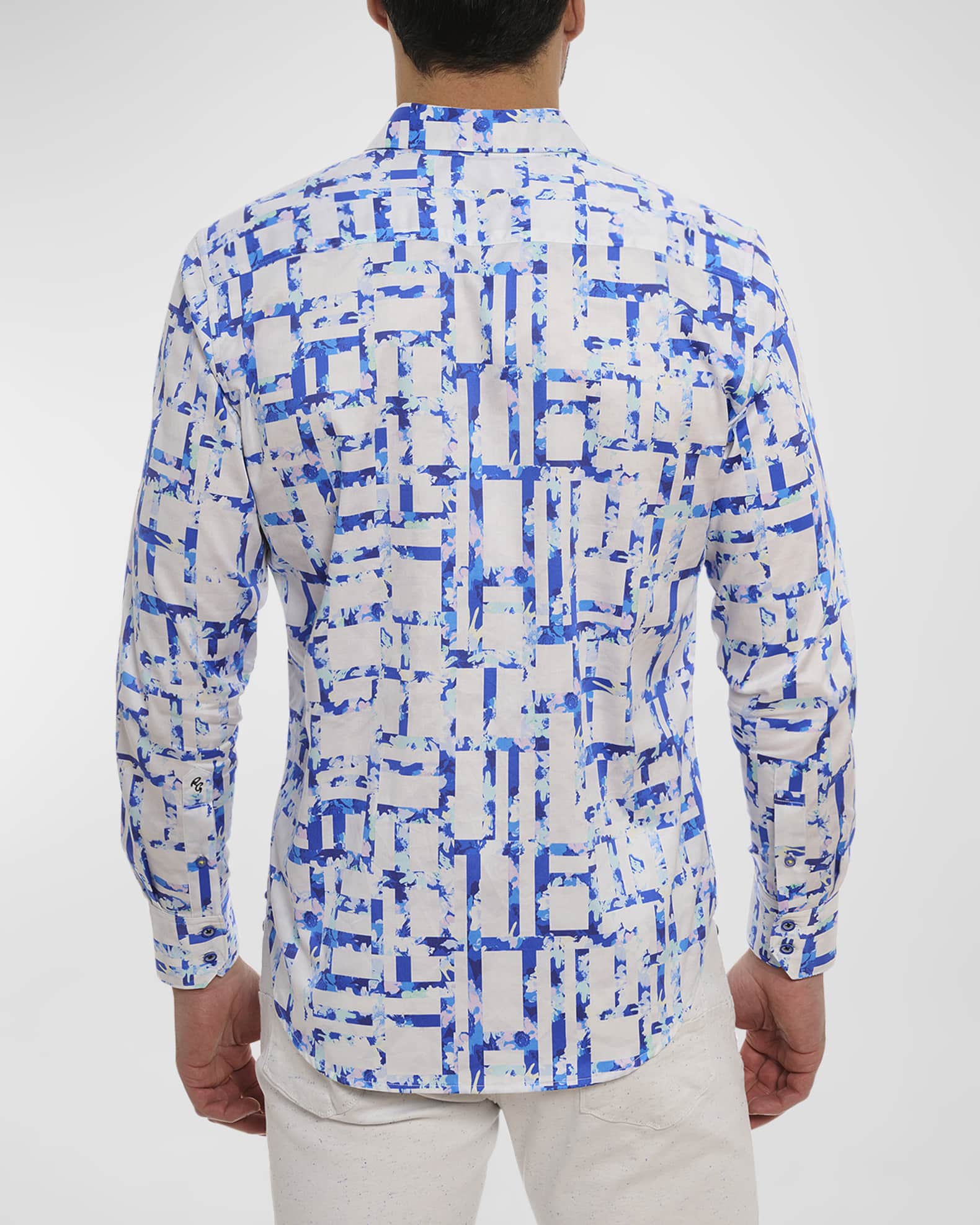 Robert Graham Men's Triton Cotton Sport Shirt | Neiman Marcus