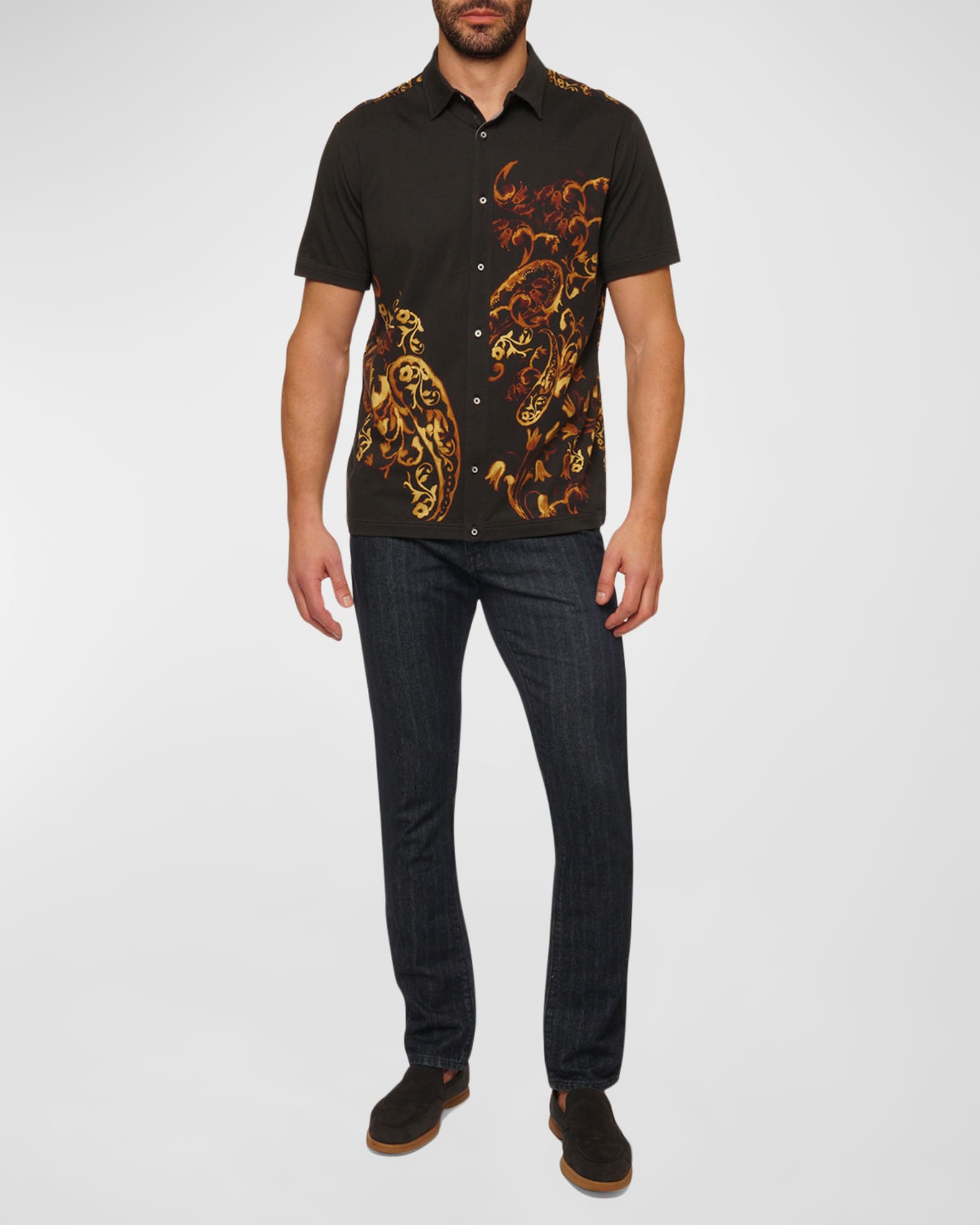 Robert Graham Men's Hadrian Short-Sleeve Shirt | Neiman Marcus