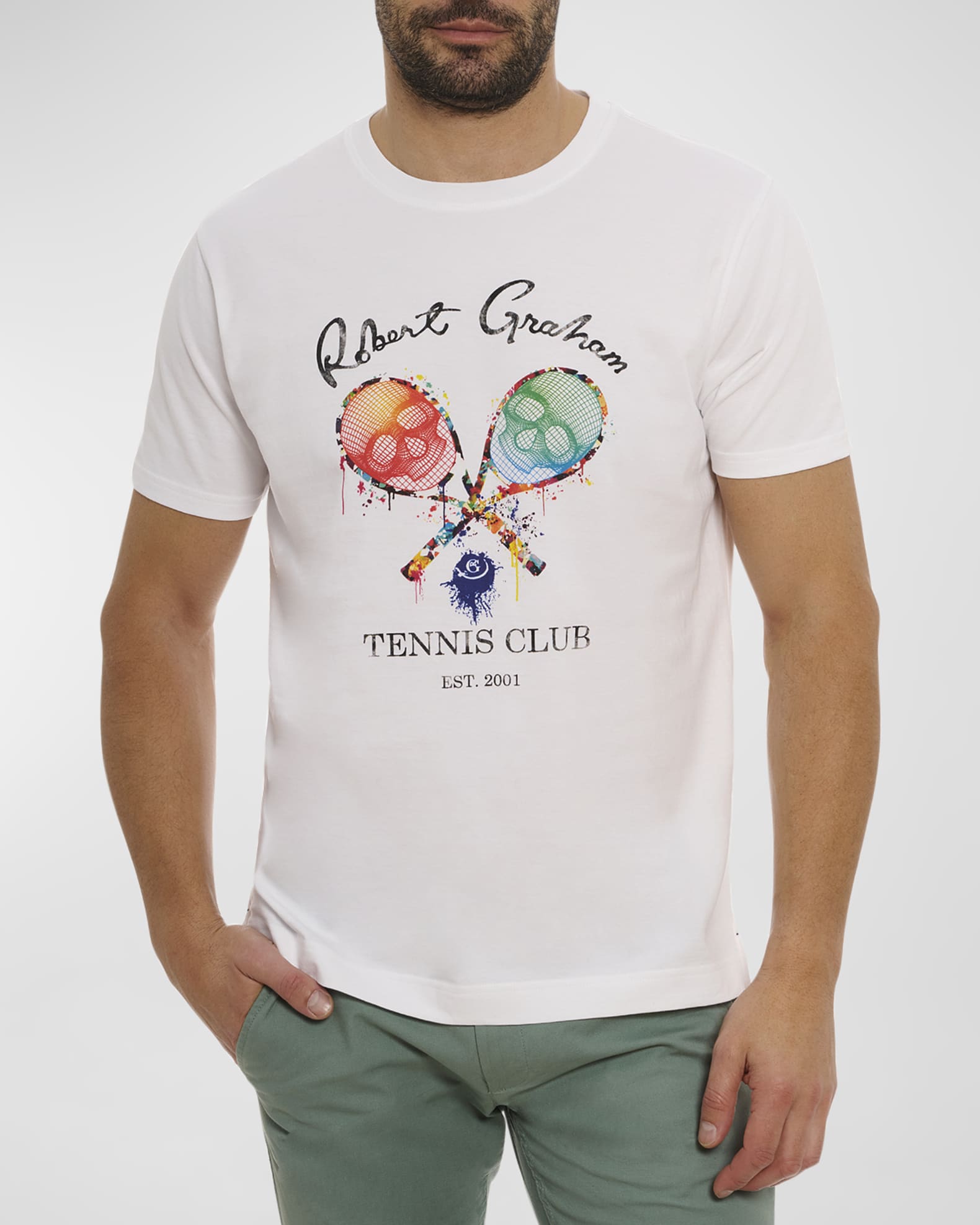 Robert Graham Men's Tennis Club T-Shirt | Neiman Marcus