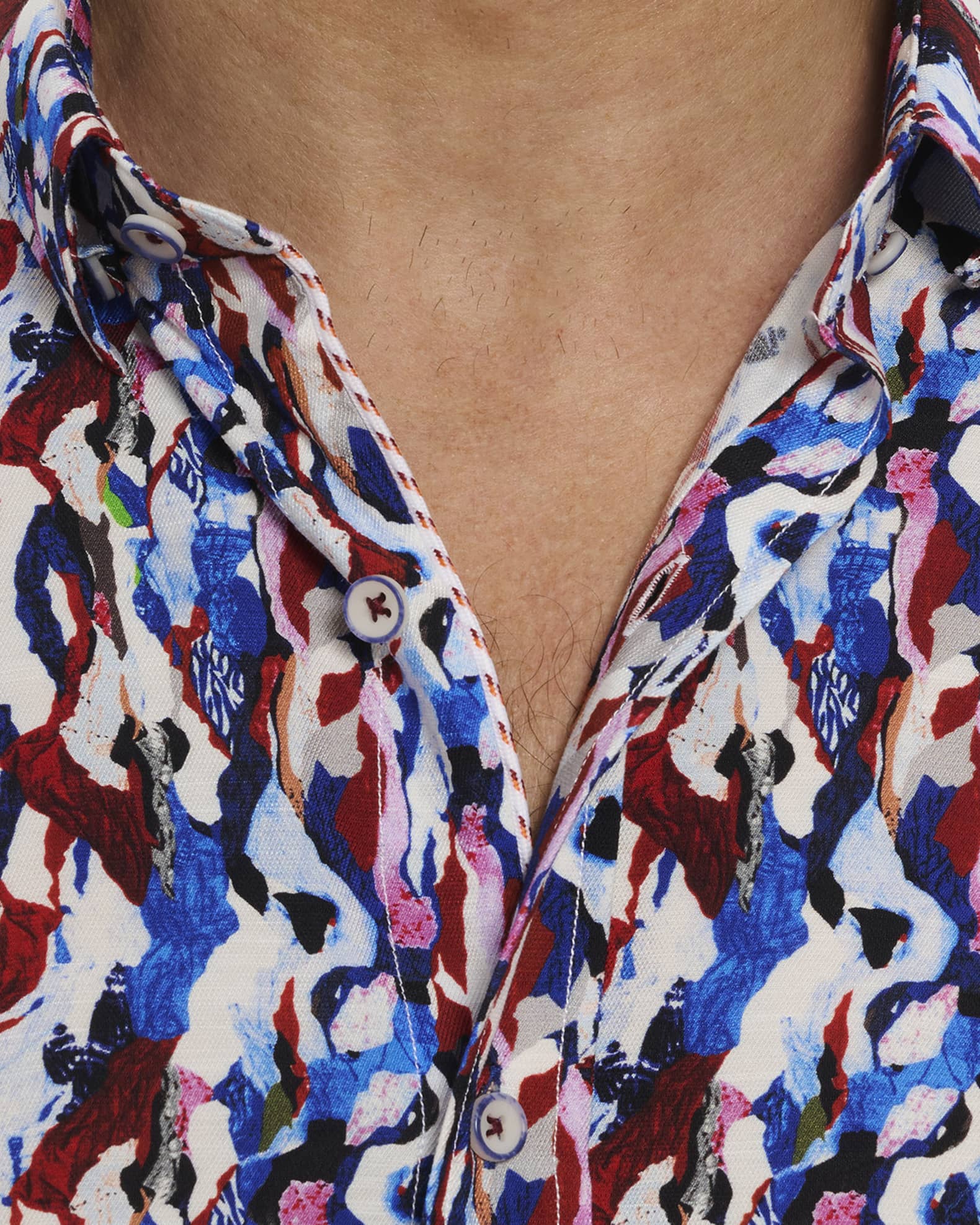 Robert Graham Men's Crue Short-Sleeve Shirt | Neiman Marcus