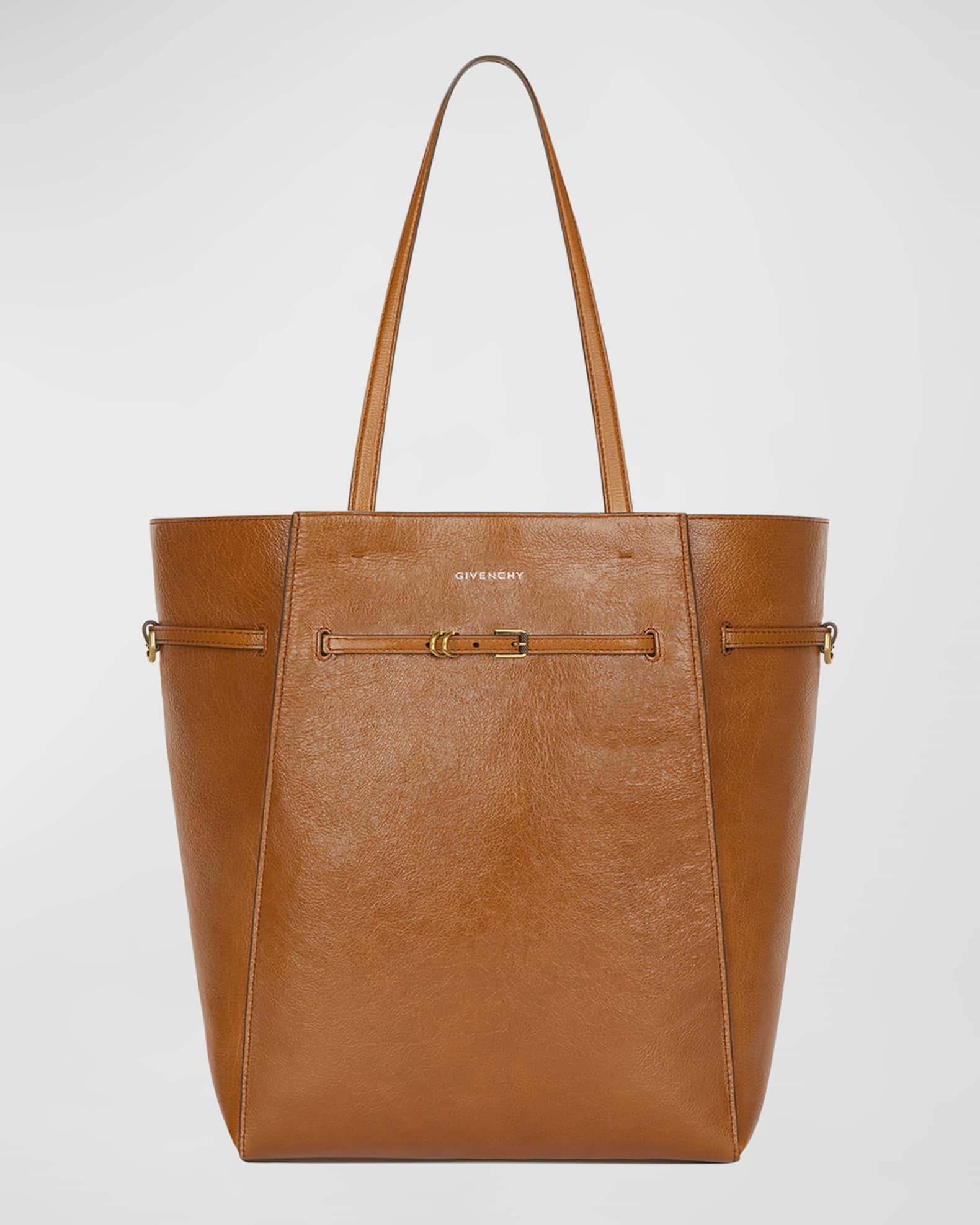 Givenchy Voyou Medium North-South Tote Bag in Tumbled Leather | Neiman ...