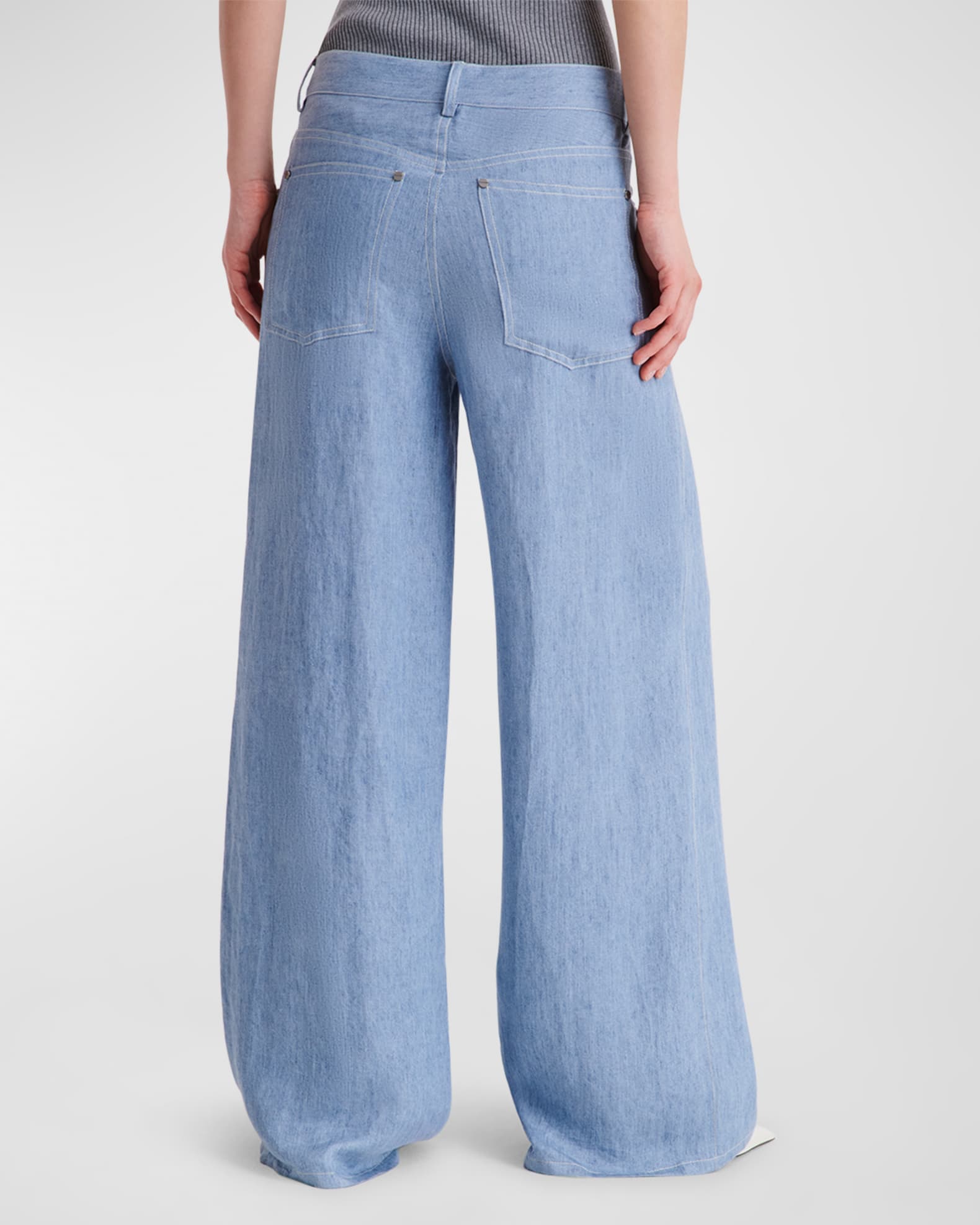 TWP Tiny Dancer Wide-Leg Denim Jeans | Neiman Marcus