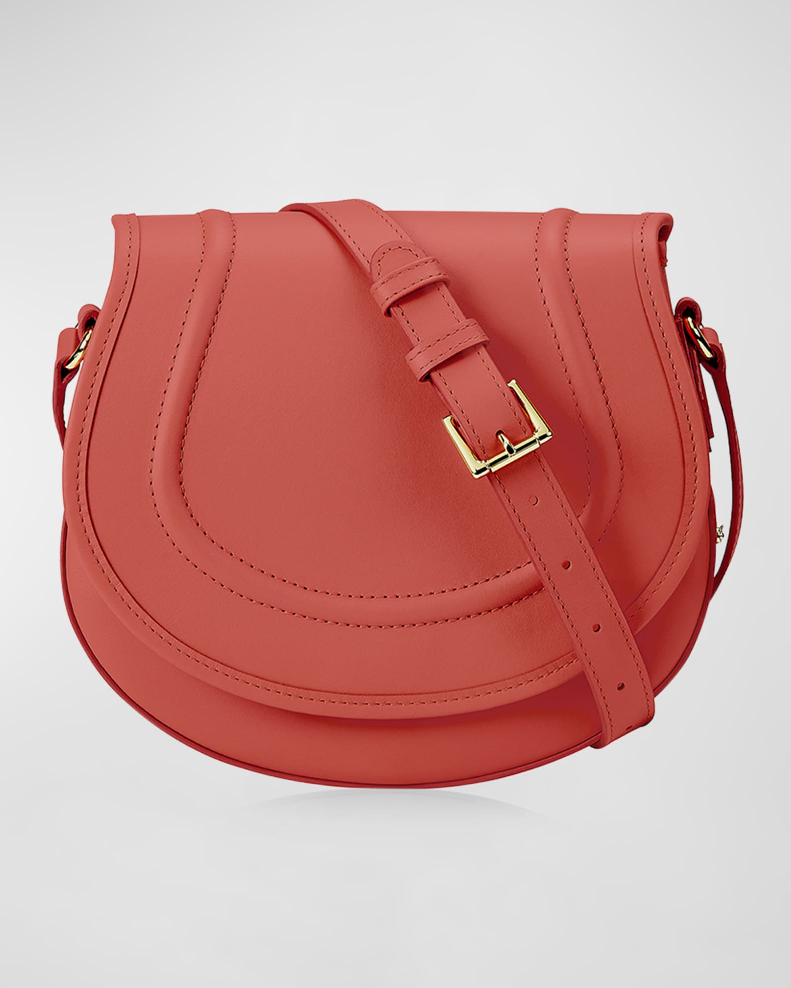 Gigi New York Jenni Saddle Leather Crossbody Bag | Neiman Marcus