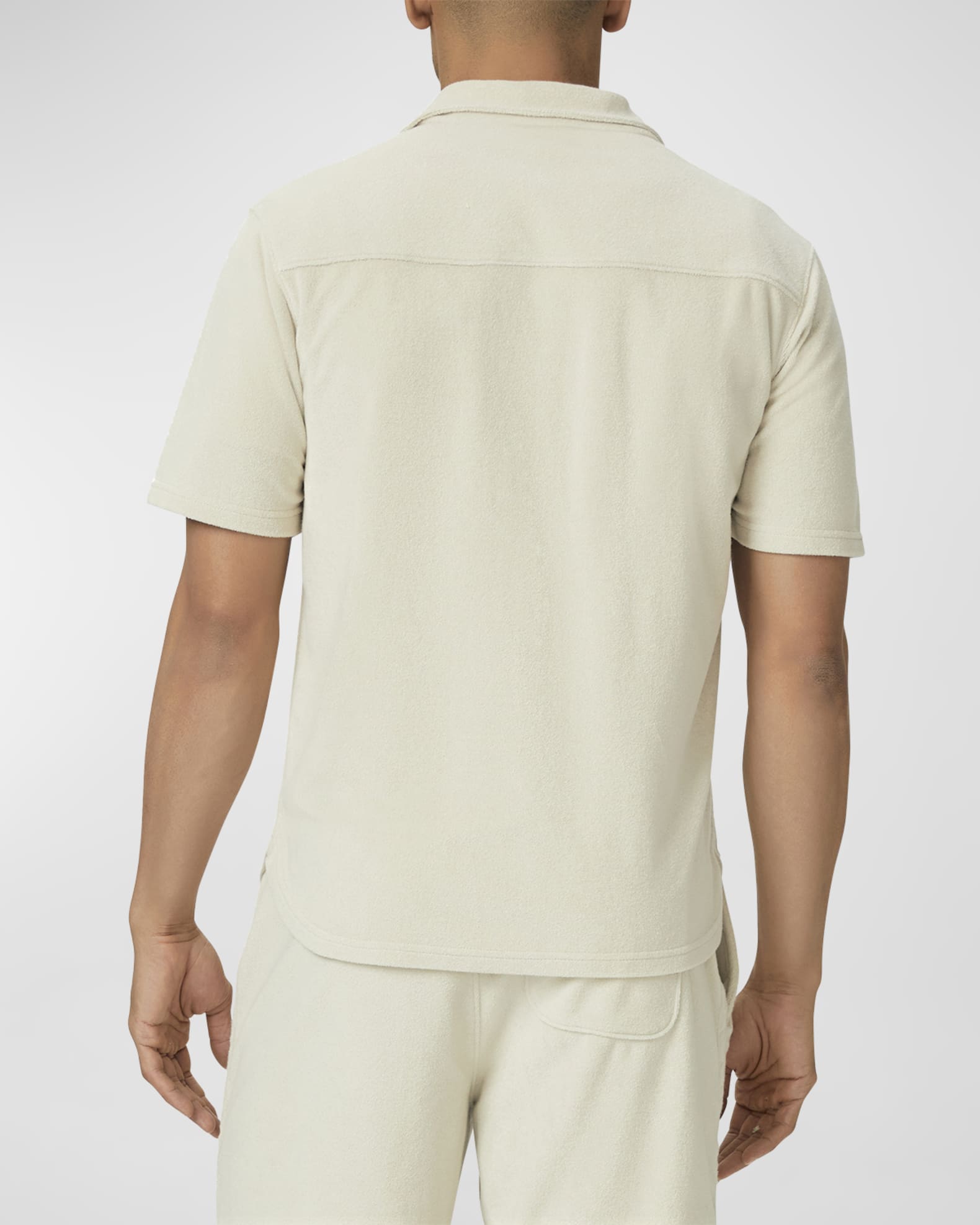 PAIGE Men's Colvin Terry Camp Shirt | Neiman Marcus