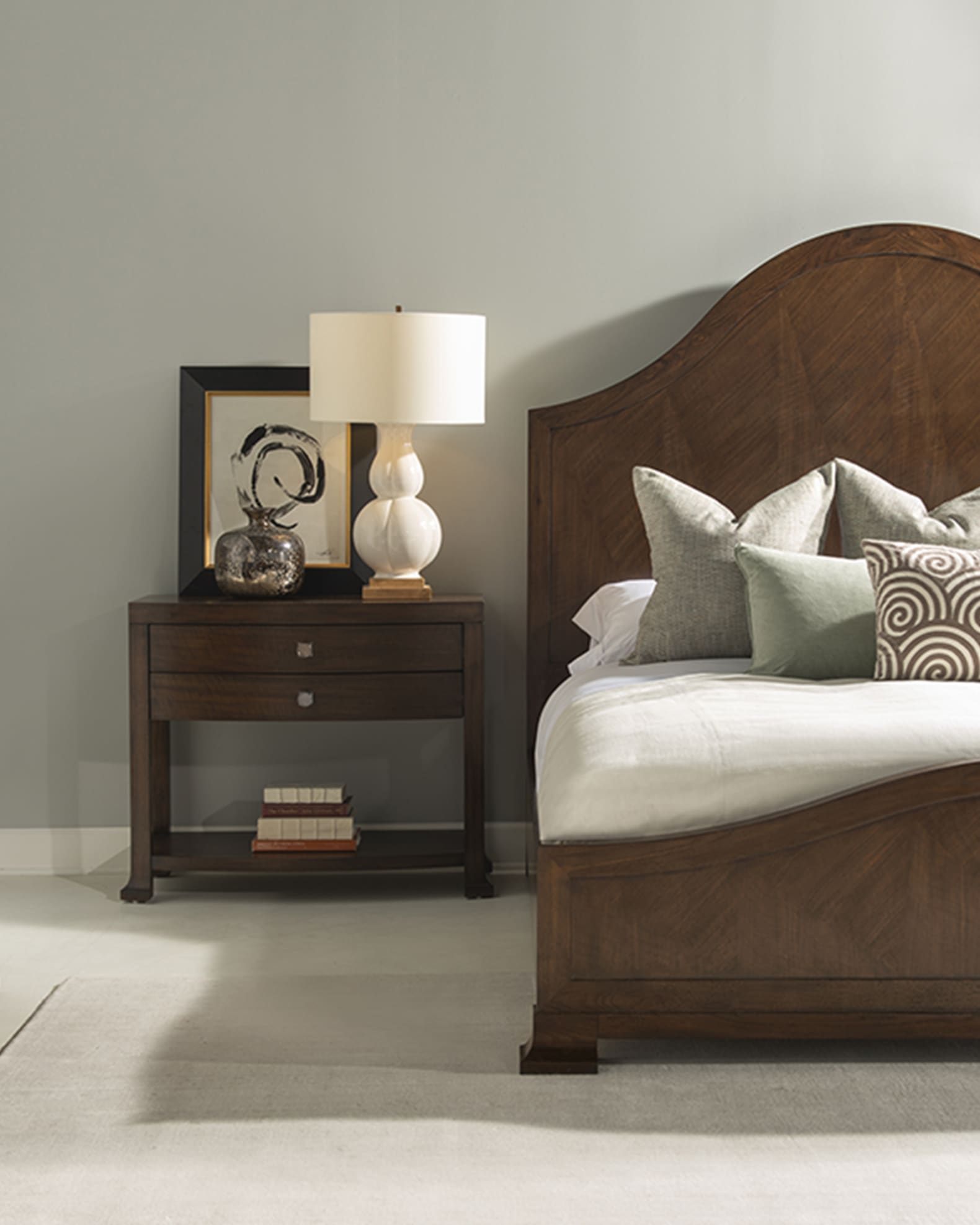 Century Furniture Cline Bowfront Nightstand | Neiman Marcus