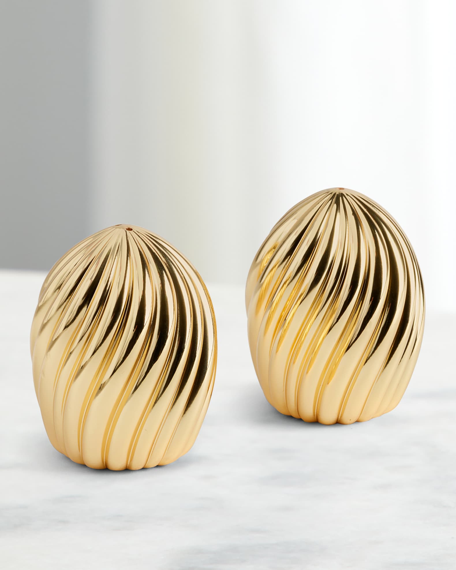 L'Objet Gold-Tone Ripple Spice Jewels Set of 2 | Neiman Marcus