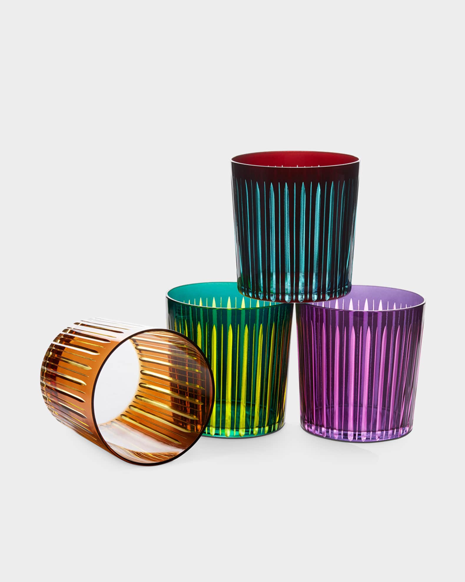 L'Objet Prism Double Old Fashioned Glasses, Set of 4 | Neiman Marcus