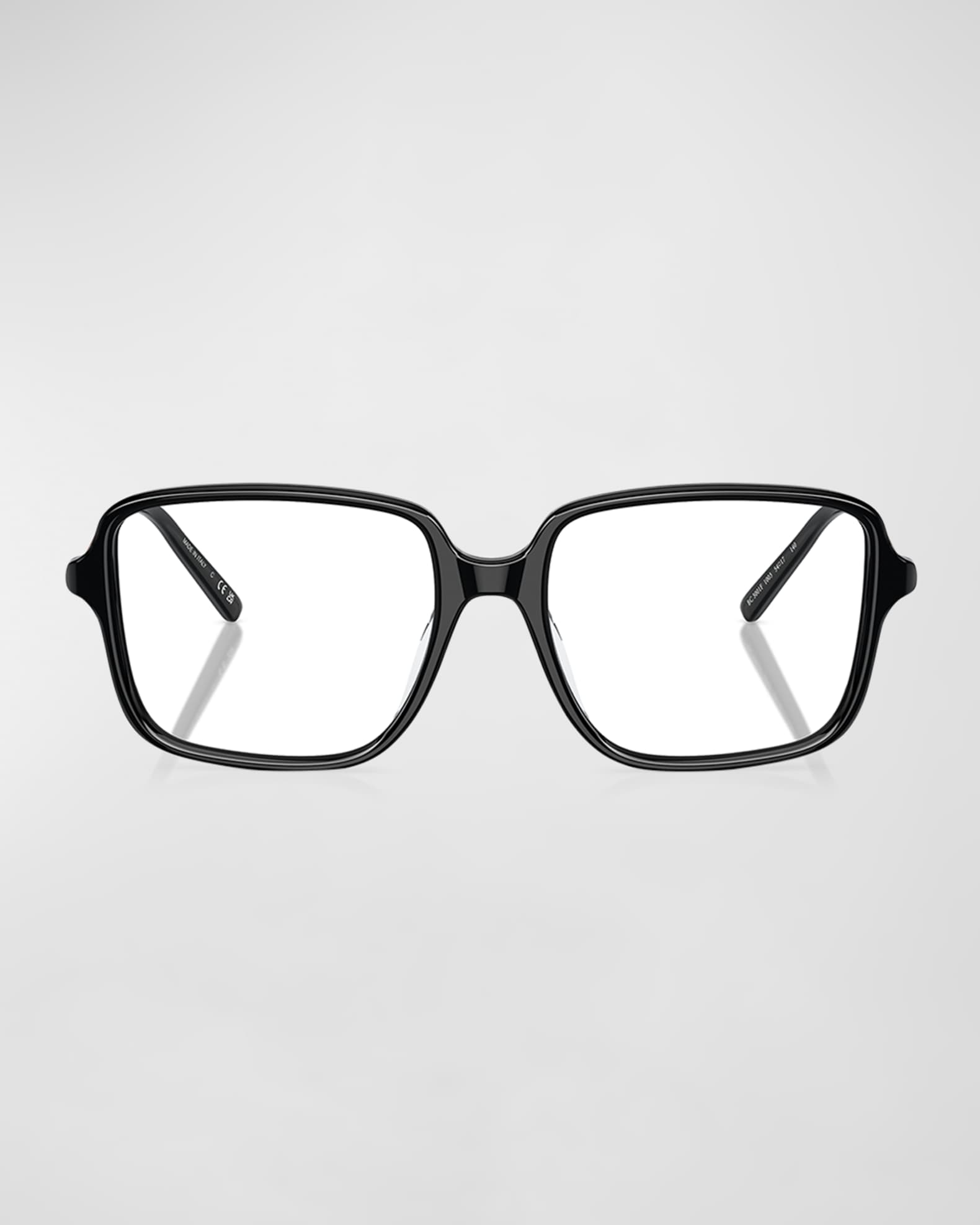 Brunello Cucinelli Modern Mixed-Media Square Glasses | Neiman Marcus