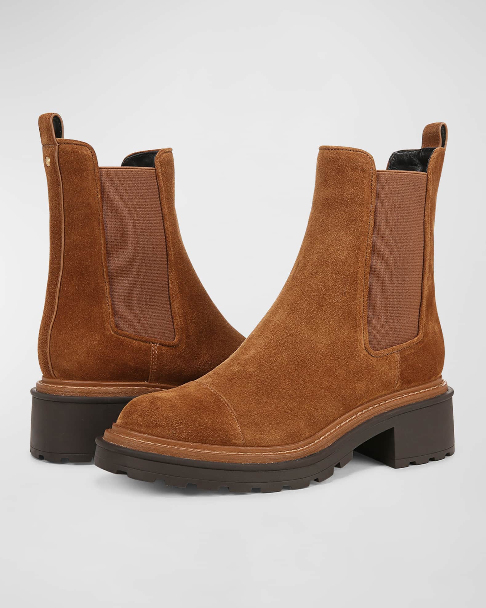 Veronica Beard Delilah Suede Chelsea Booties | Neiman Marcus