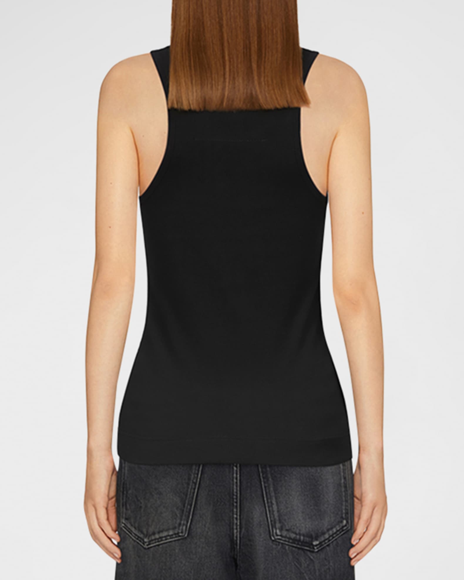 Givenchy Logo Scoop-Neck Tank Top | Neiman Marcus