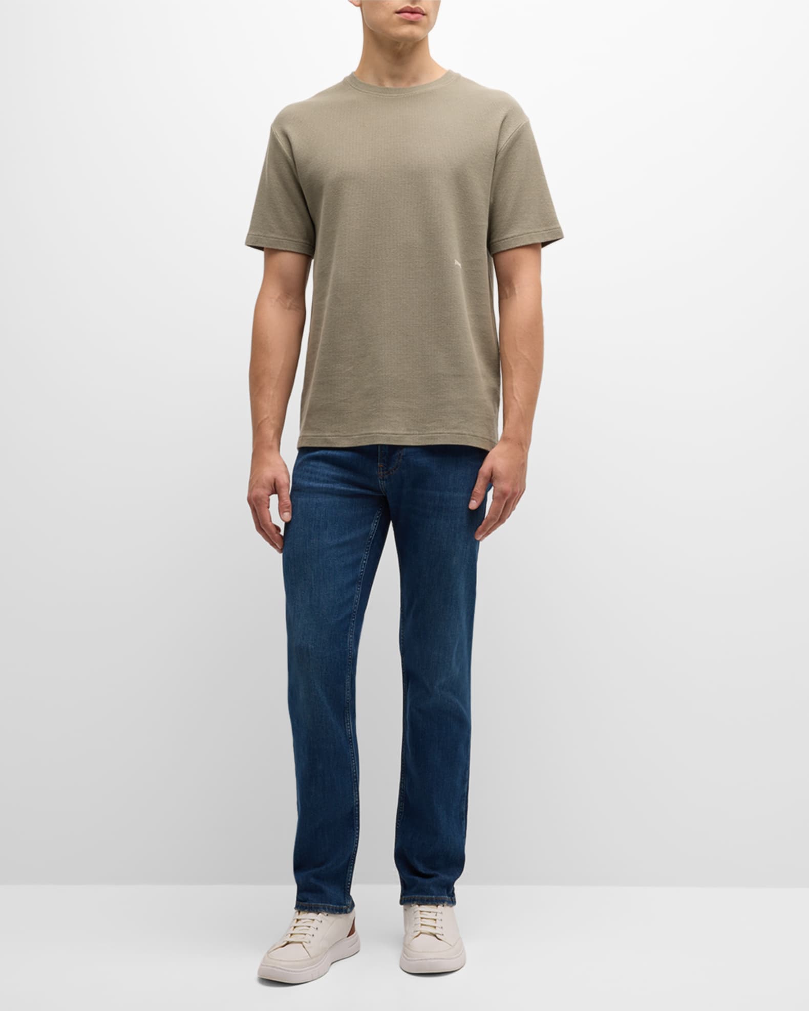 FRAME Men's Jacquard Relaxed T-Shirt | Neiman Marcus