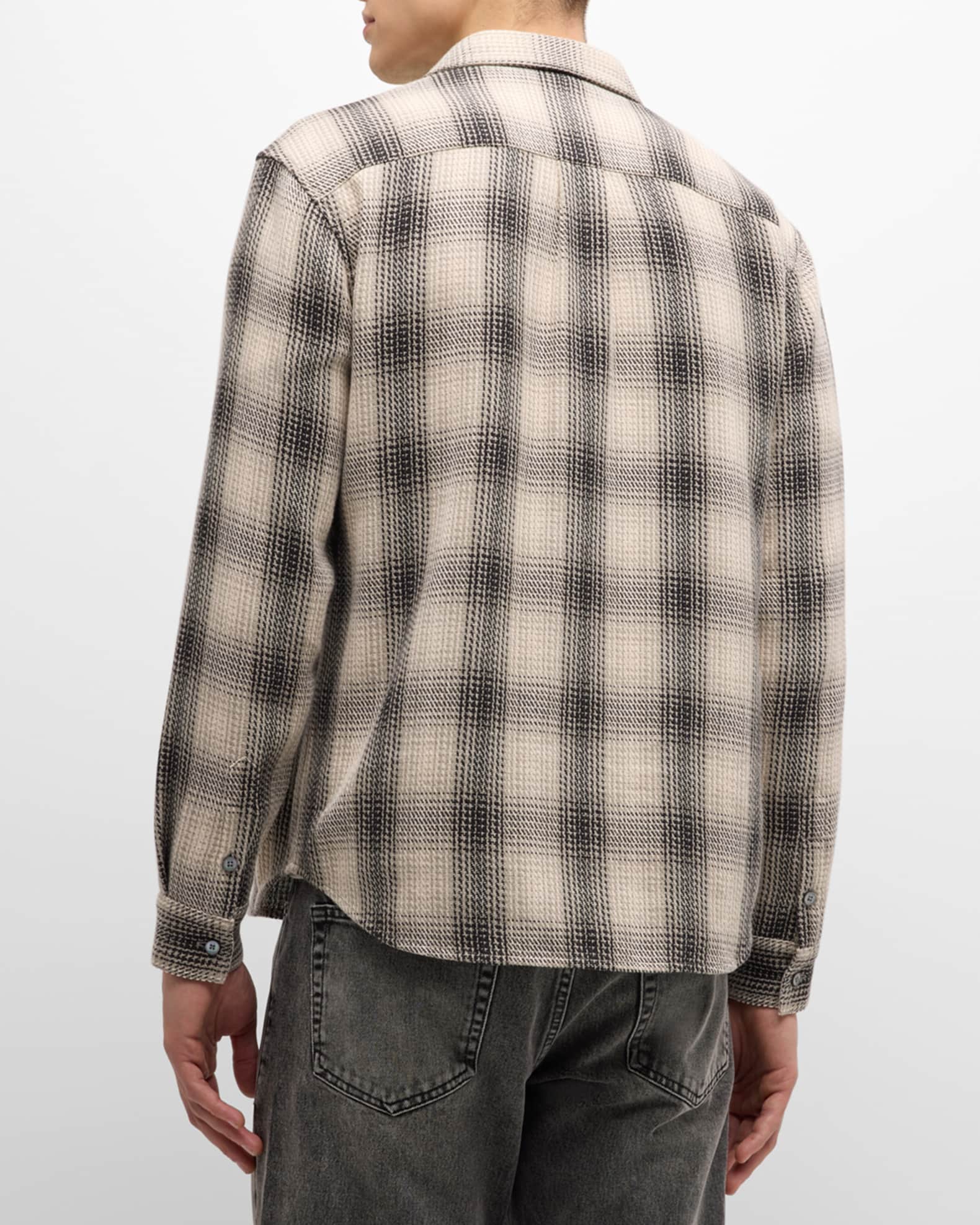 FRAME Men's Baja Plaid Overshirt | Neiman Marcus
