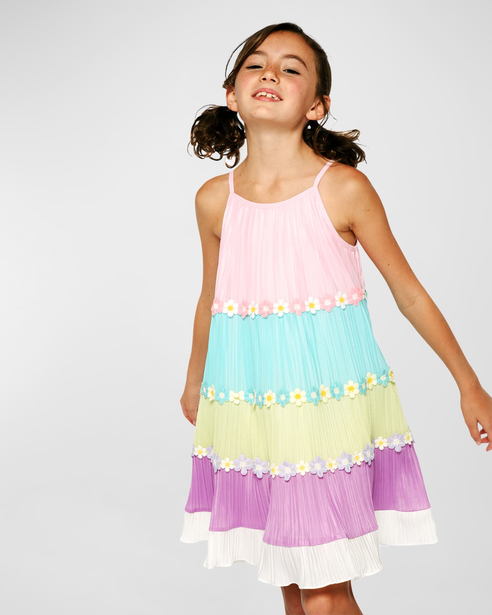 Girl's Colorblock Sundress | Neiman Marcus