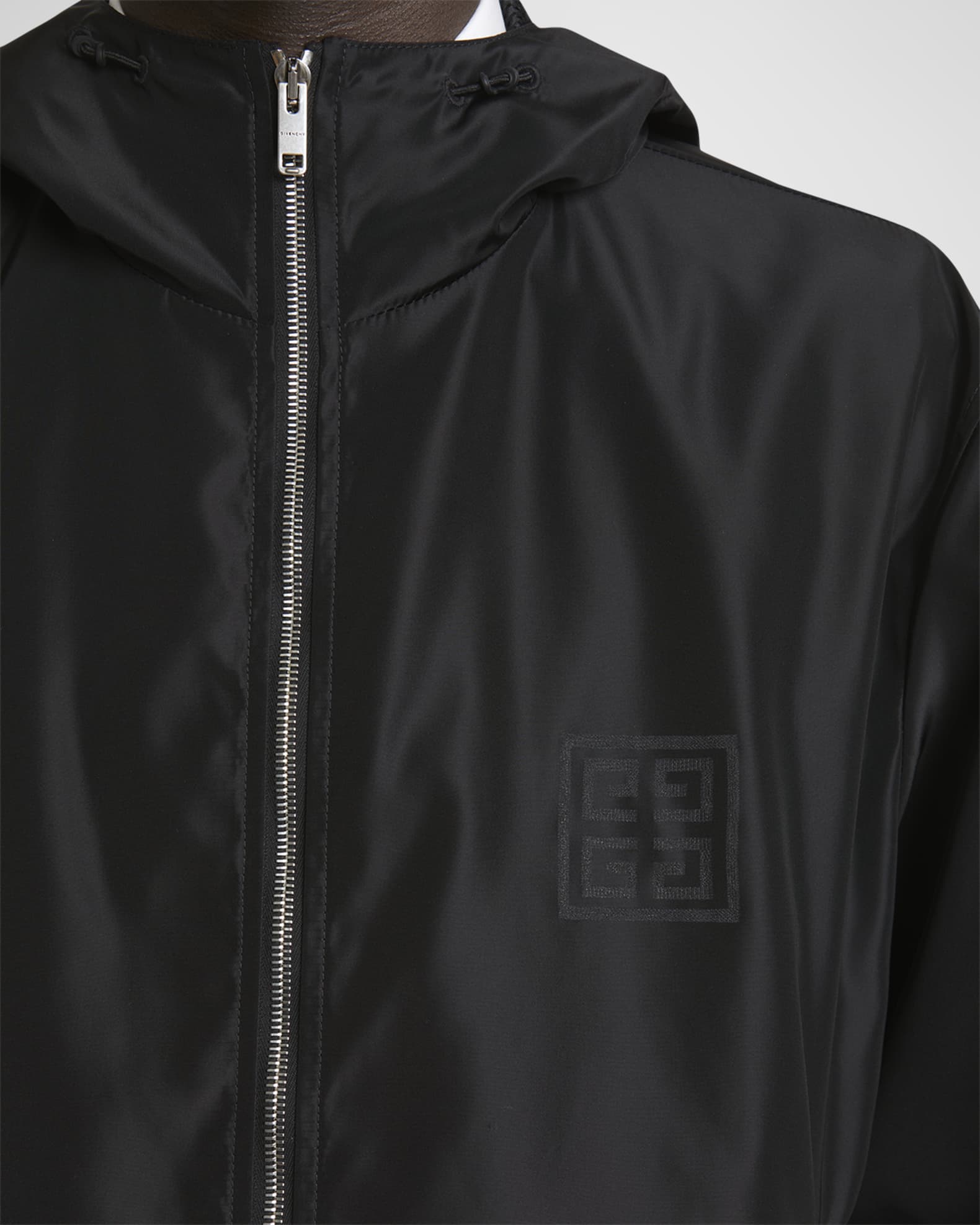 Givenchy Men's 4G Jacquard Wind-Resistant Jacket | Neiman Marcus