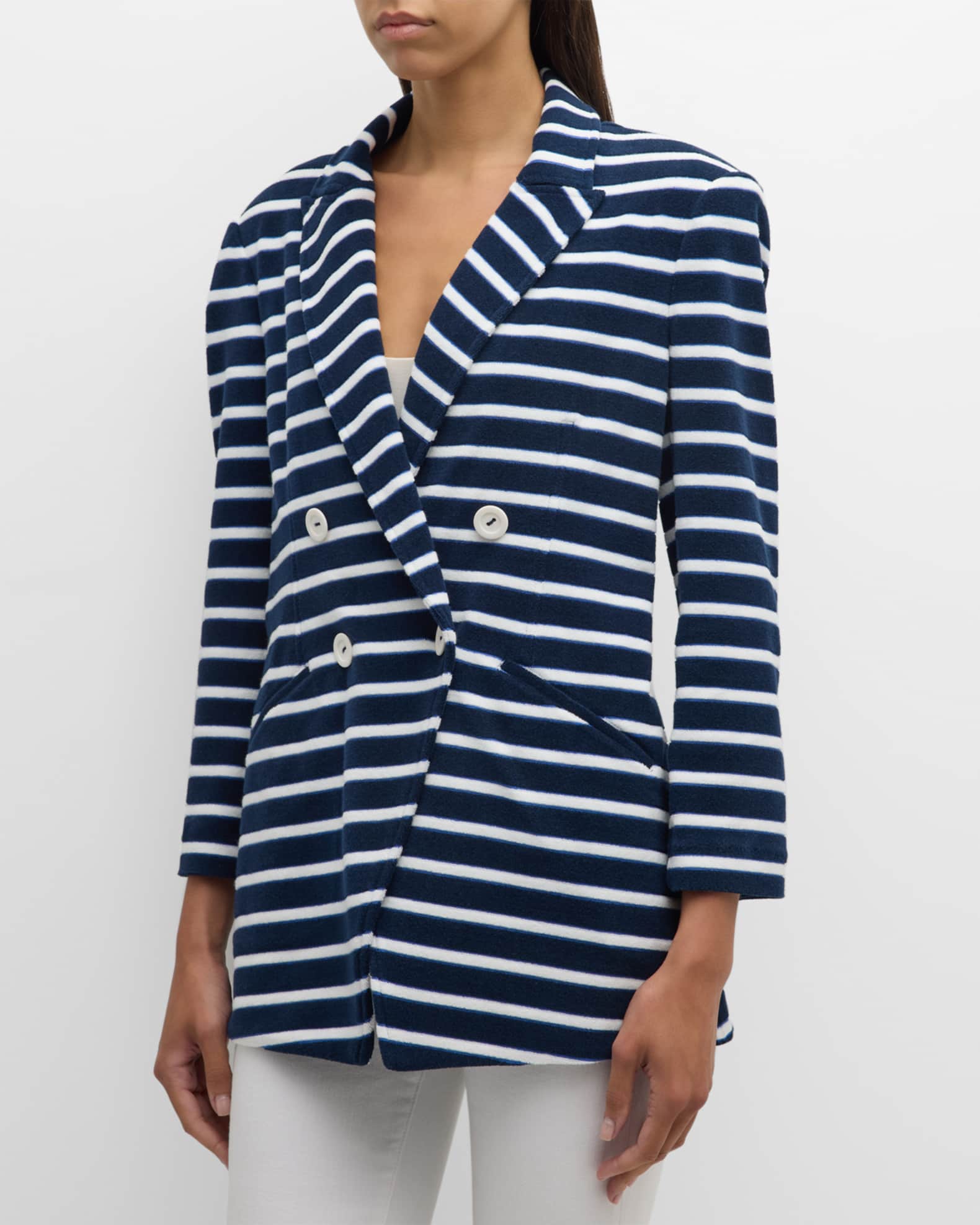 Veronica Beard Ortiz Stripe Jacket | Neiman Marcus