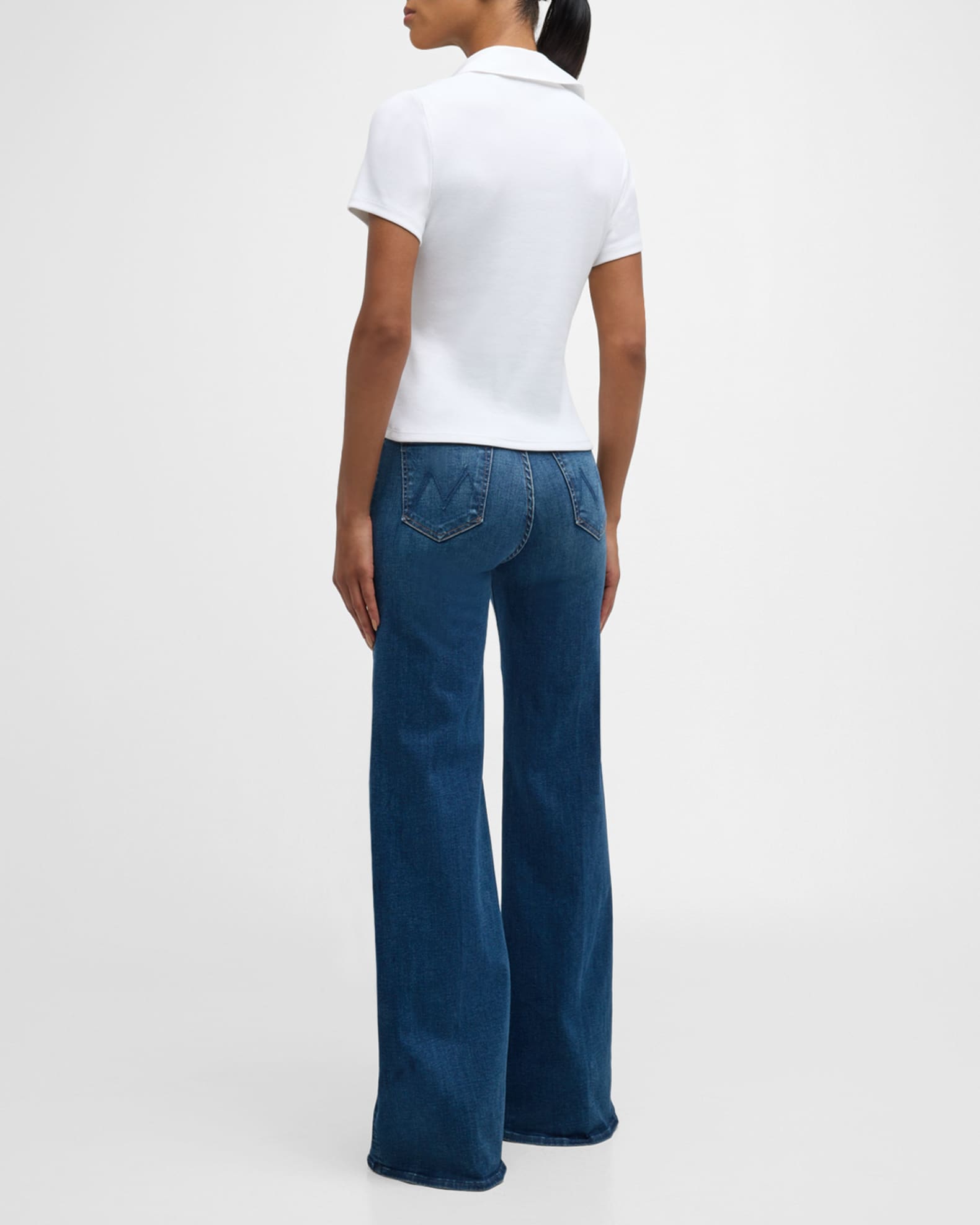 Veronica Beard Kearney Short-Sleeve Polo Top | Neiman Marcus