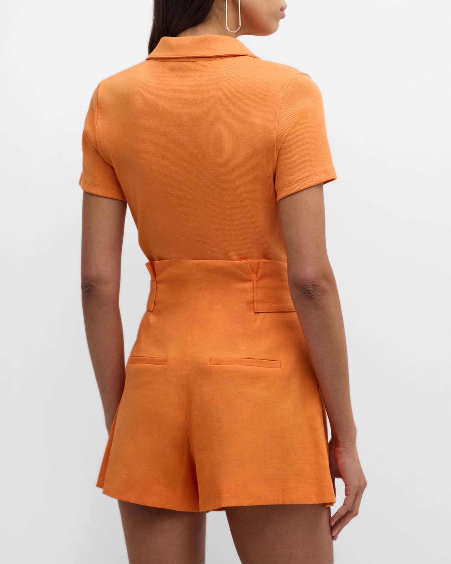 Veronica Beard Kearney Short-Sleeve Polo Top | Neiman Marcus