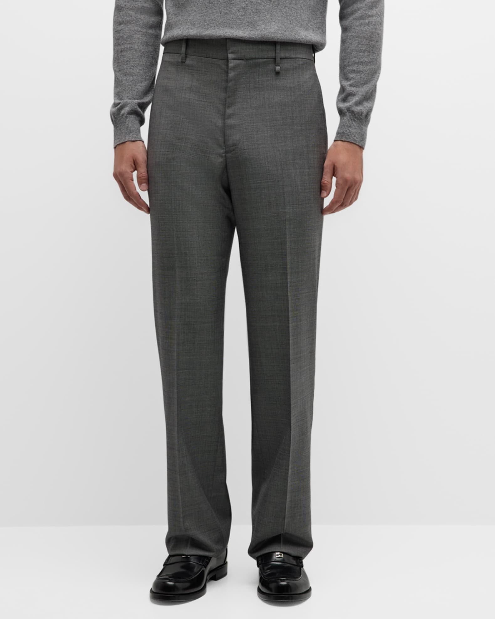 Givenchy Men's 4G Wool Trousers | Neiman Marcus