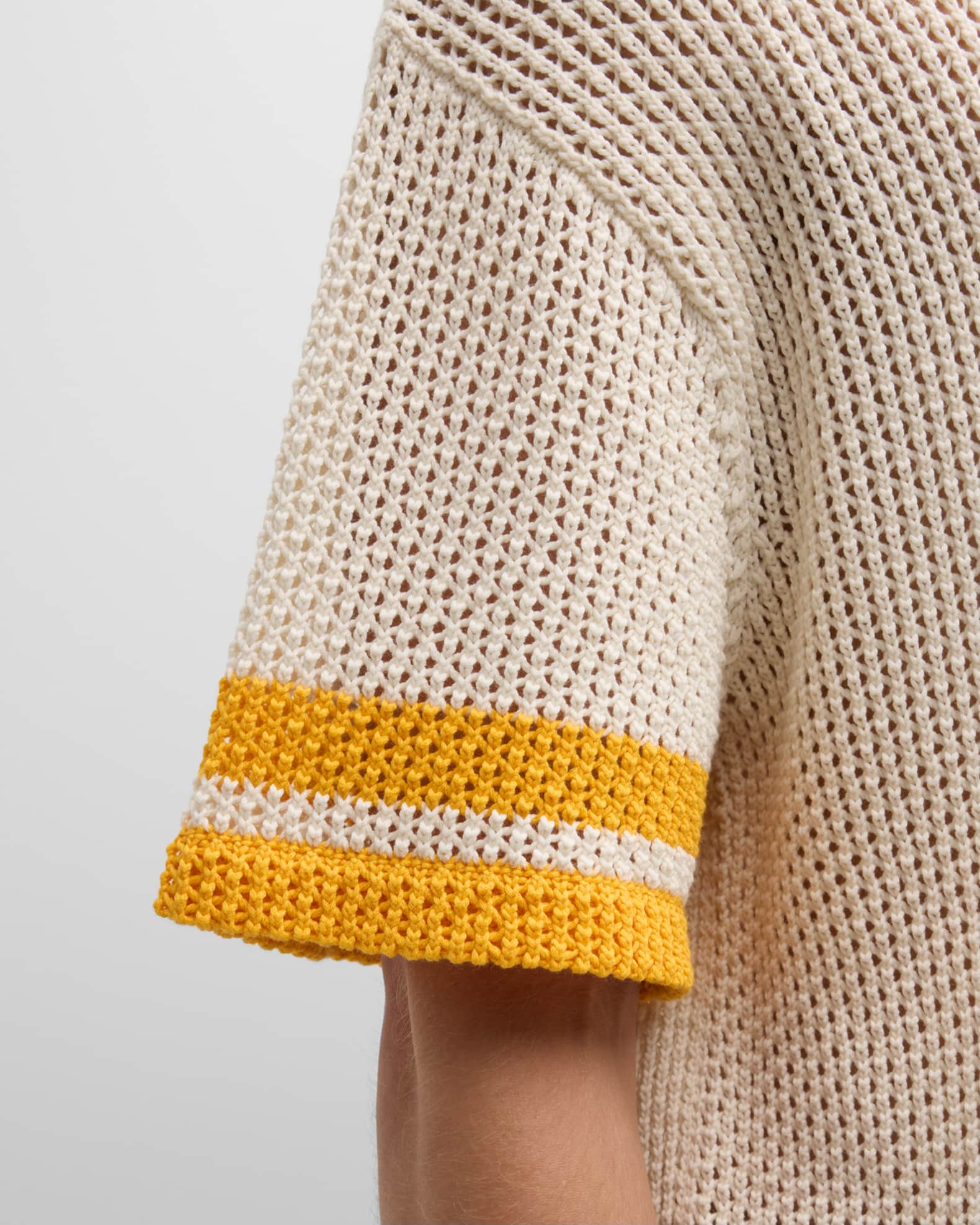 Givenchy Men's Knit Contrast-Cuff Polo Shirt | Neiman Marcus