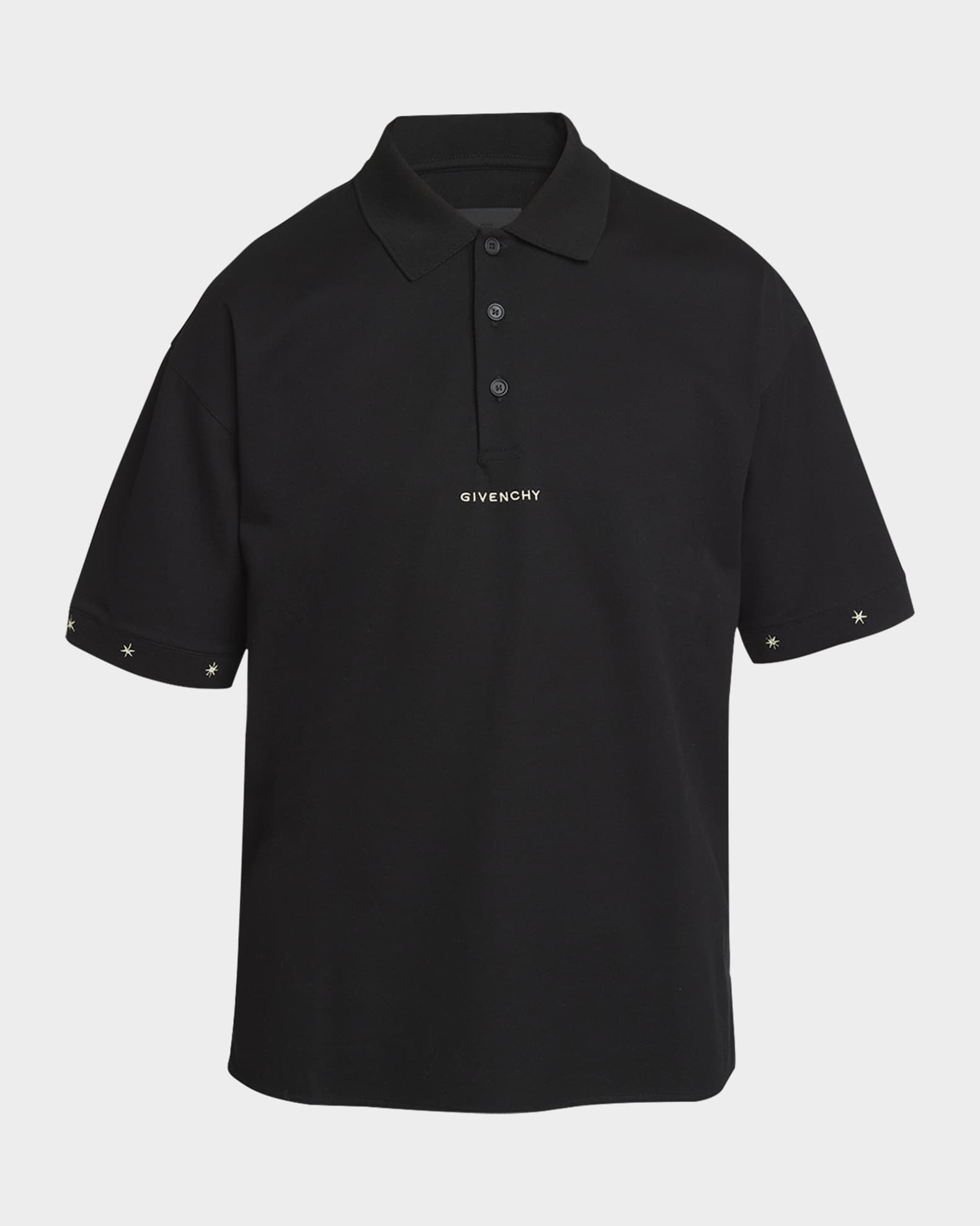 Givenchy Men's Embroidered Polo Shirt | Neiman Marcus