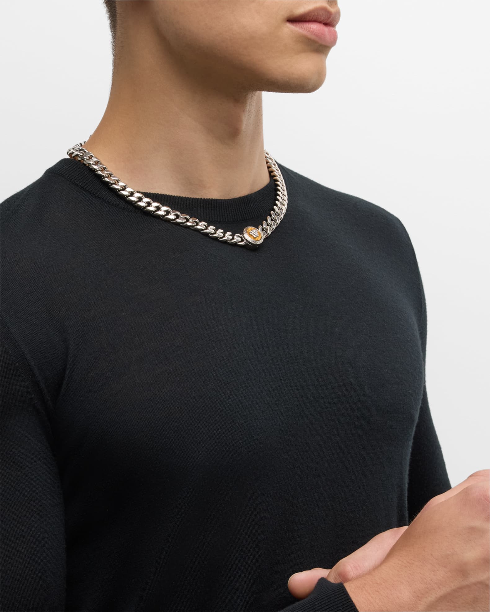 Versace Men's Medusa Chain Necklace | Neiman Marcus