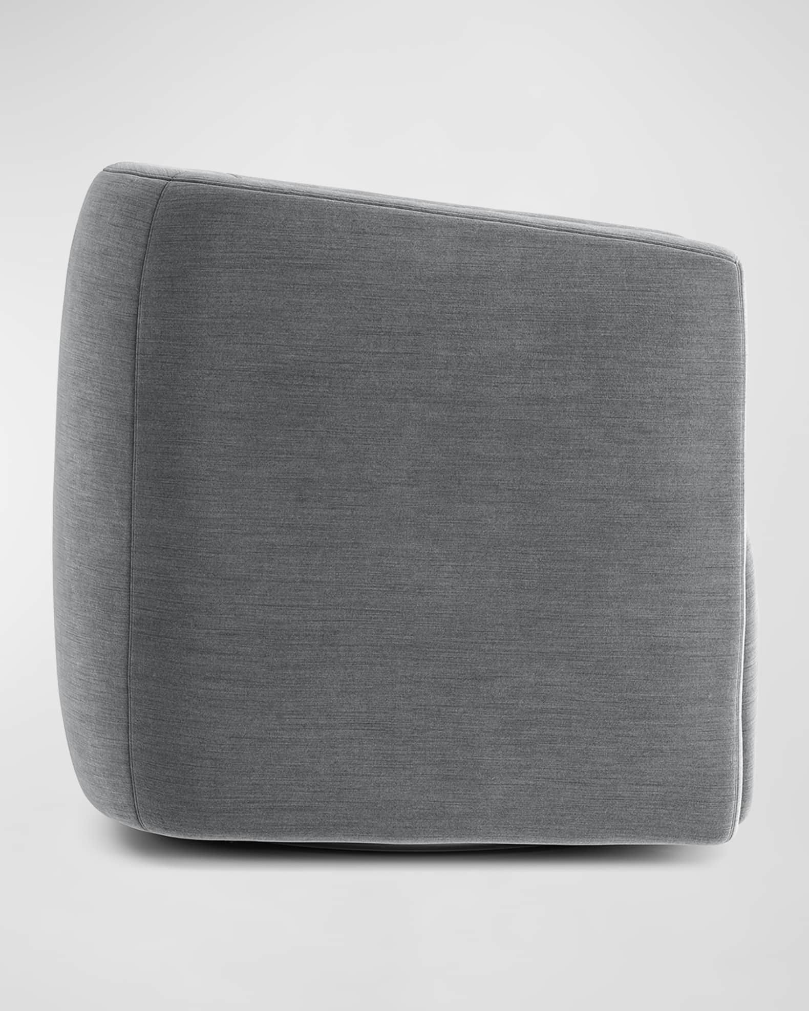 Bernhardt Aline Icy Slate Blue Swivel Chair | Neiman Marcus