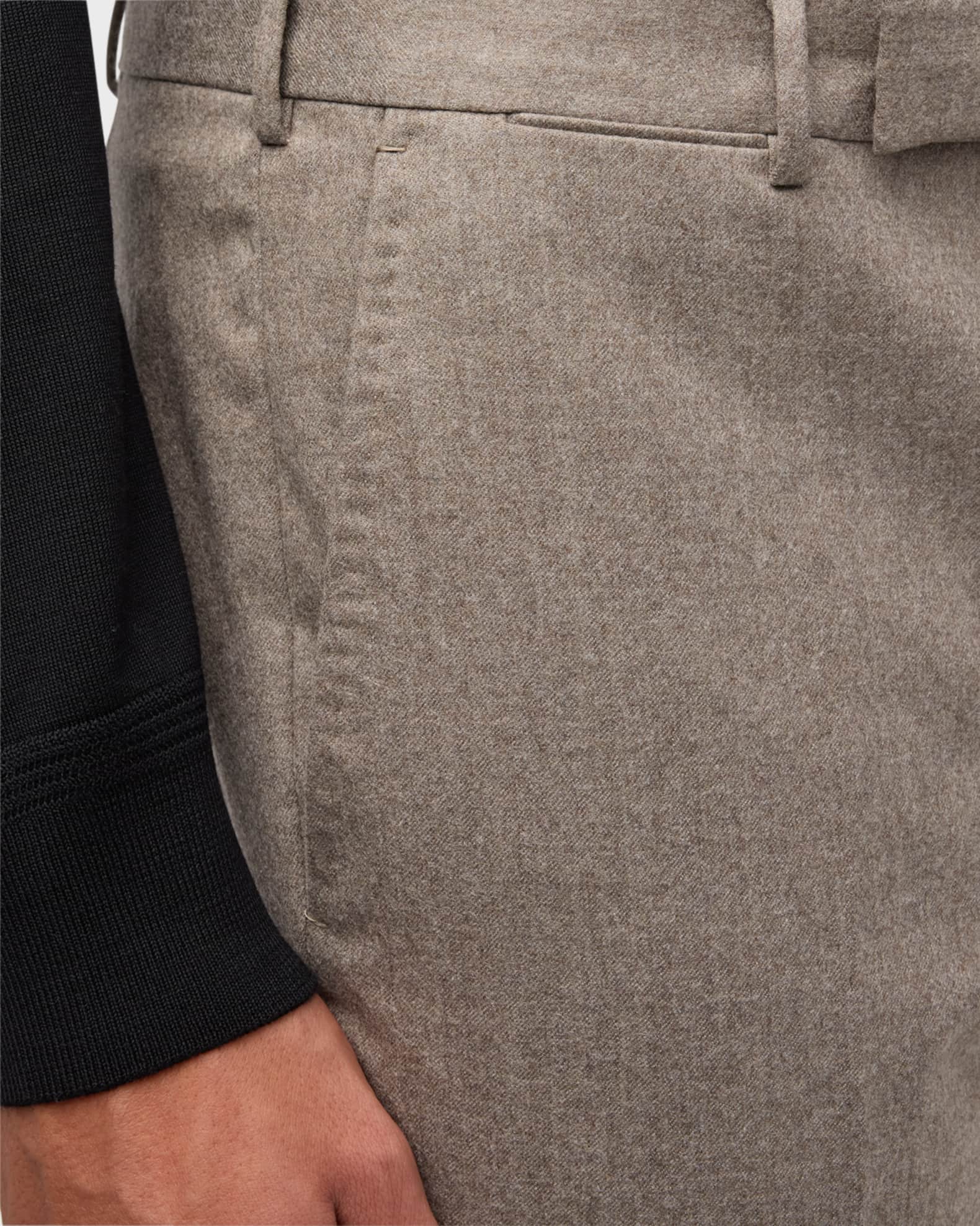 ZEGNA Men's Pure Wool Flat-Front Pants | Neiman Marcus