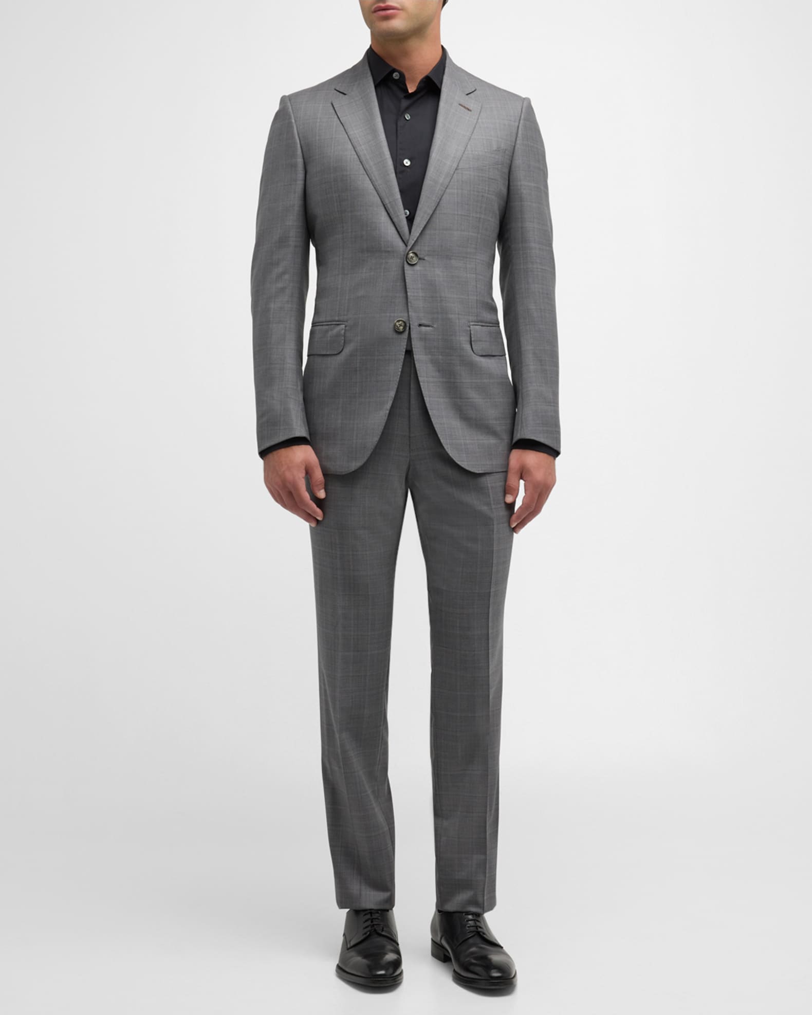ZEGNA Men's Prince of Wales Centoventimila Wool Suit | Neiman Marcus