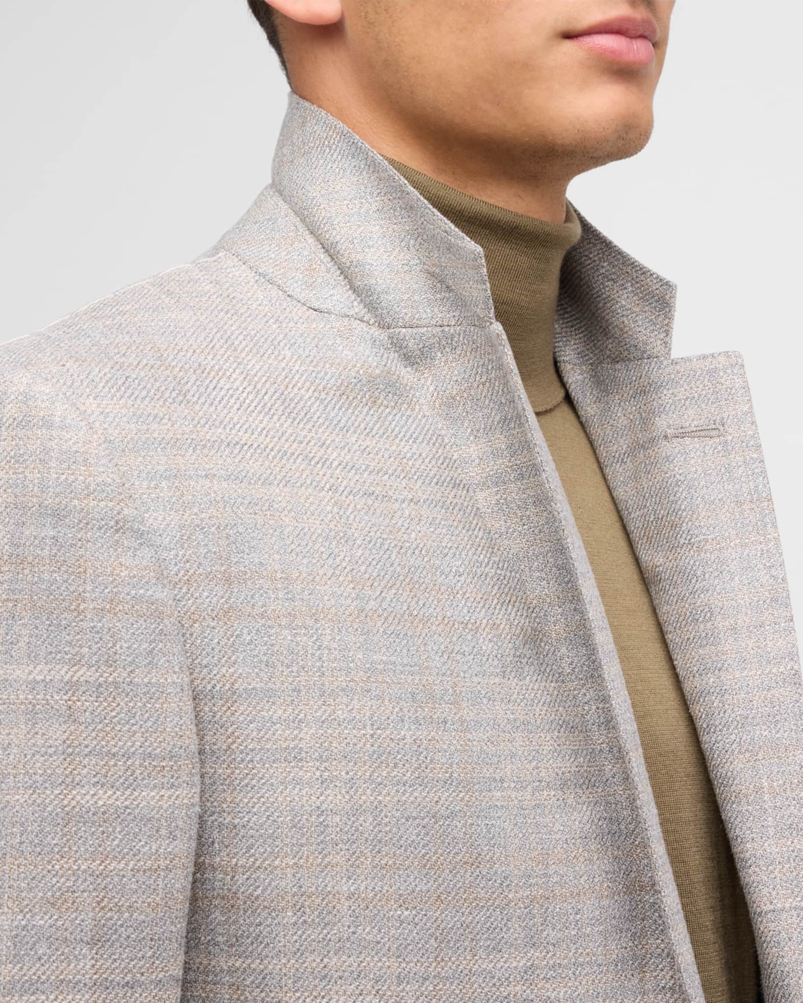 ZEGNA Men's Plaid Crossover Sport Coat | Neiman Marcus