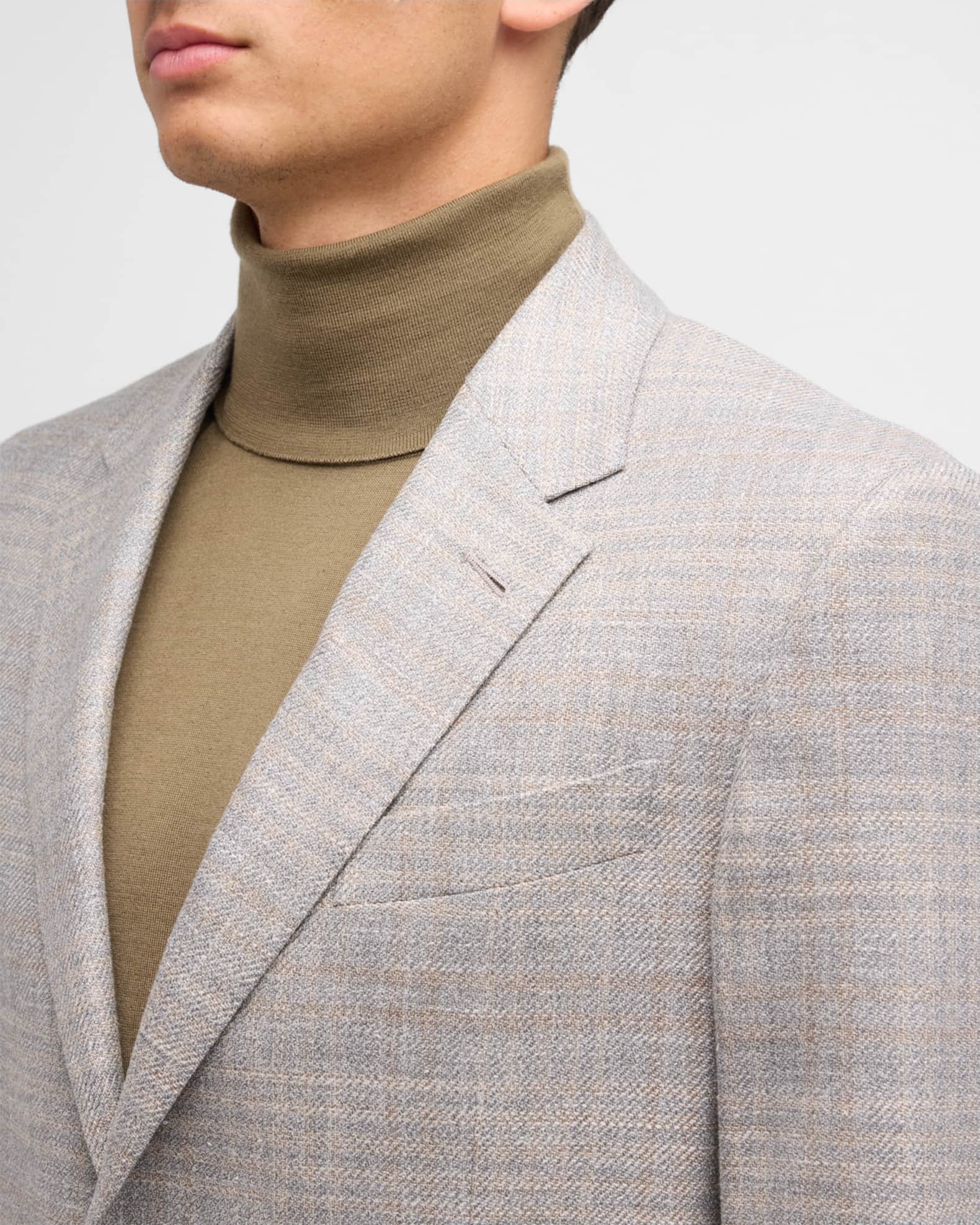 ZEGNA Men's Plaid Crossover Sport Coat | Neiman Marcus