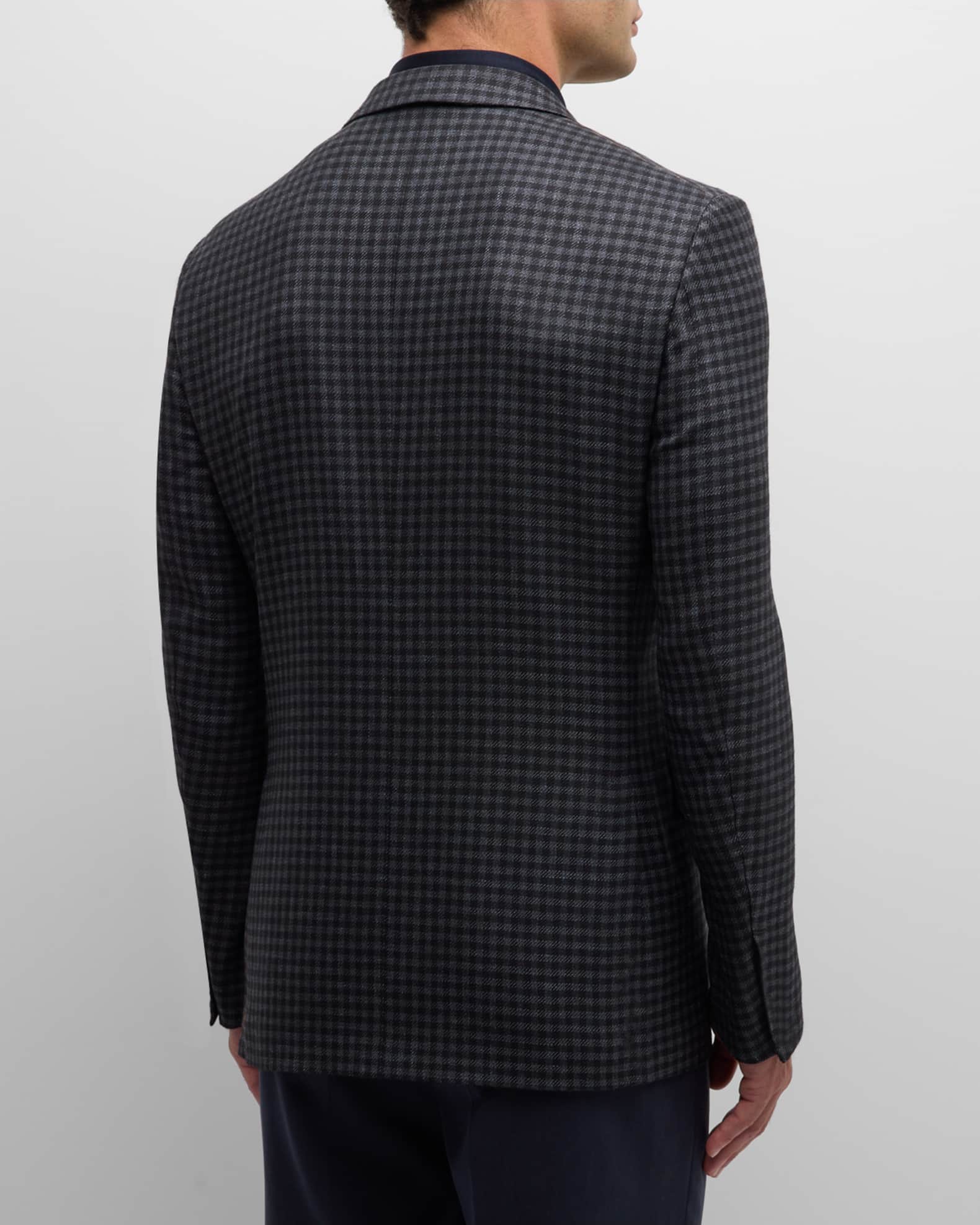 ZEGNA Men's Cashmere-Blend Check Sport Coat | Neiman Marcus