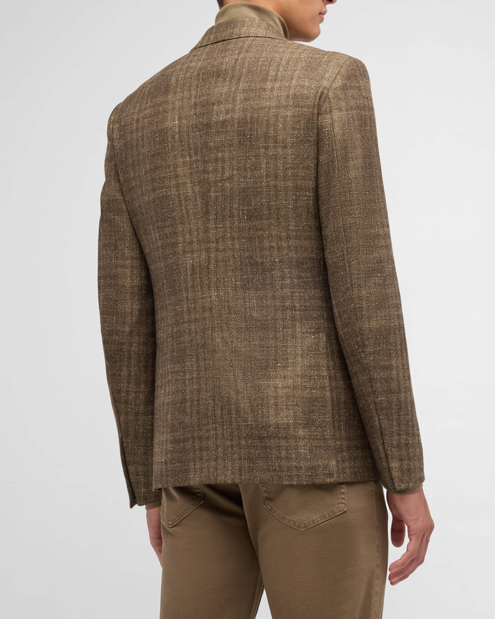 ZEGNA Men's Wool-Blend Mixed Plaid Sport Coat | Neiman Marcus
