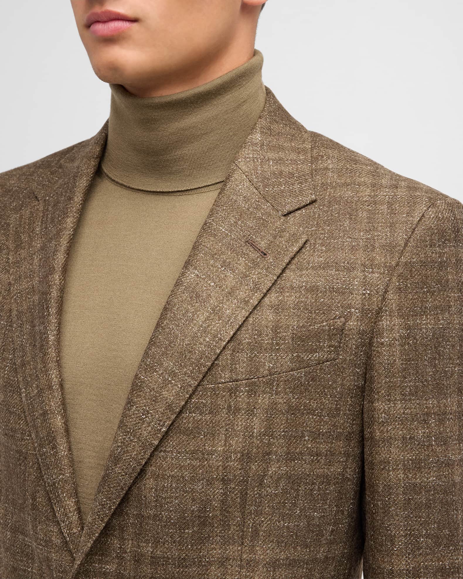 ZEGNA Men's Wool-Blend Mixed Plaid Sport Coat | Neiman Marcus