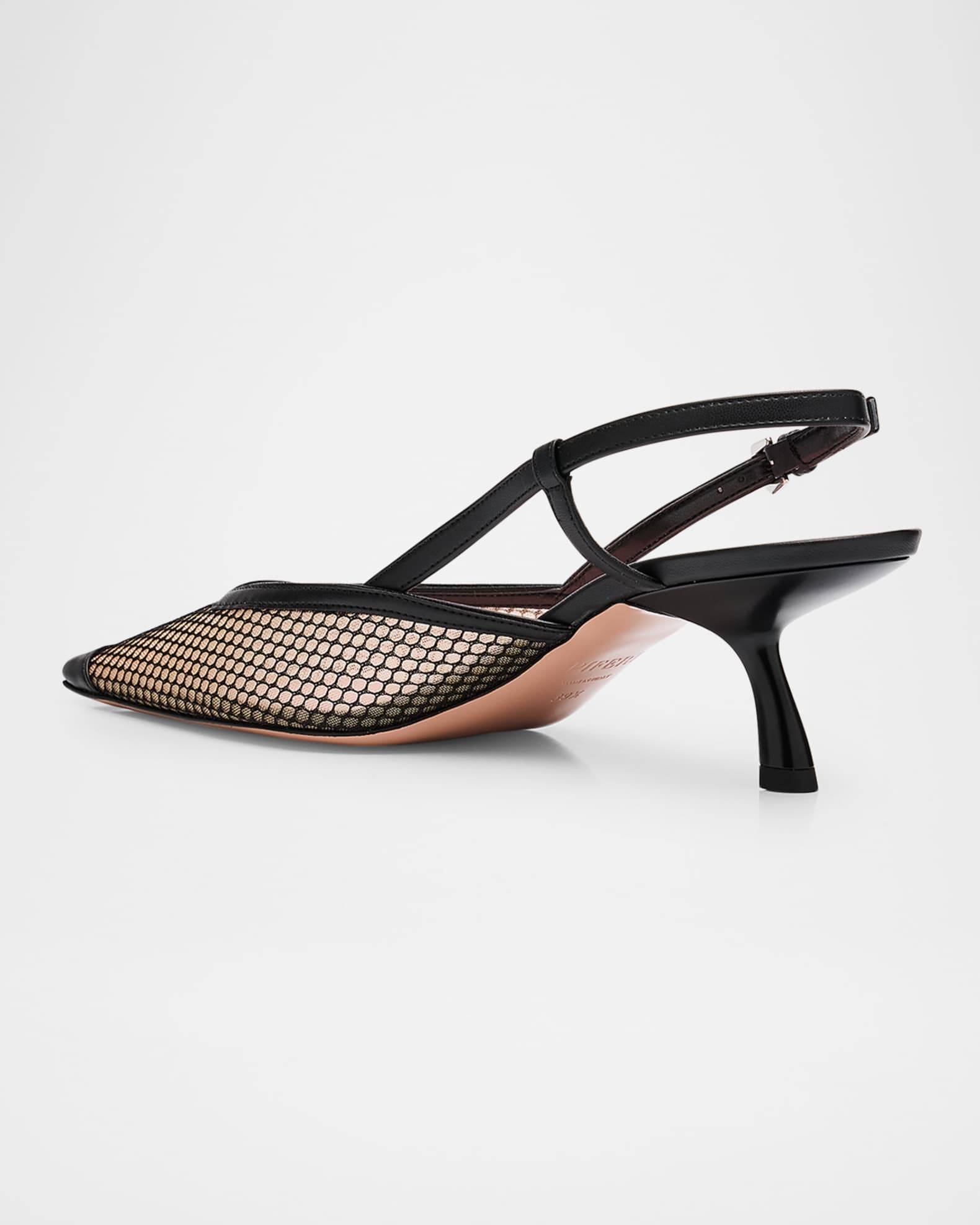 Piferi Mesh Net Kitten Slingback Pumps | Neiman Marcus