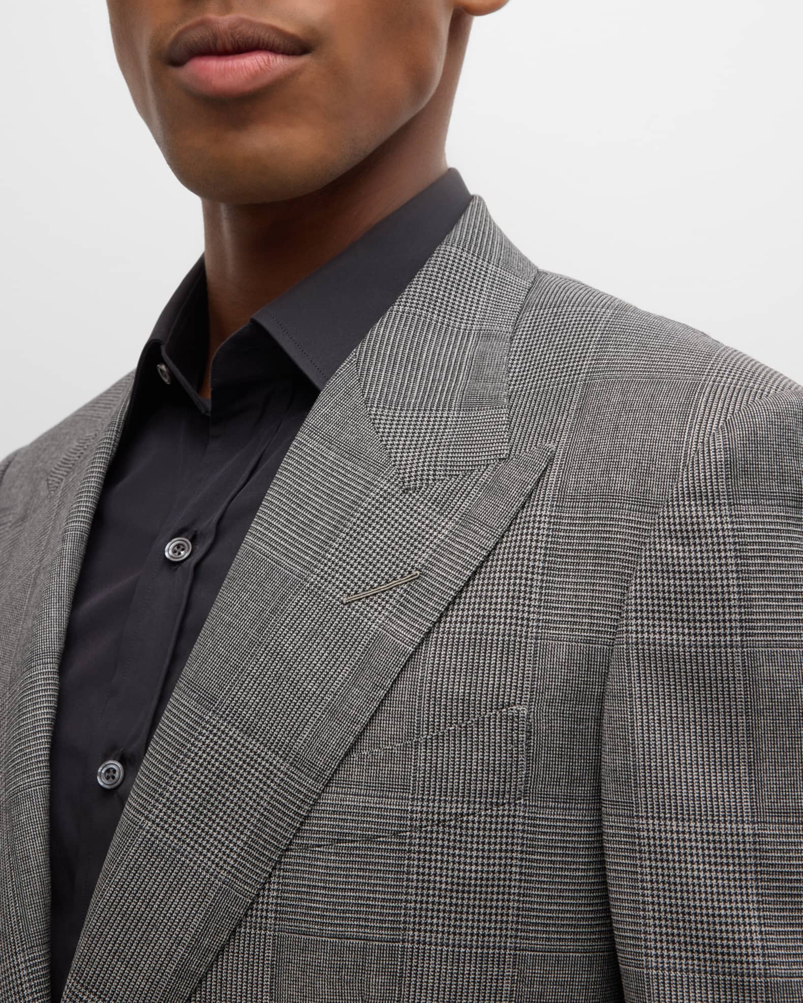 TOM FORD Men's Shelton Prince of Wales Suit | Neiman Marcus