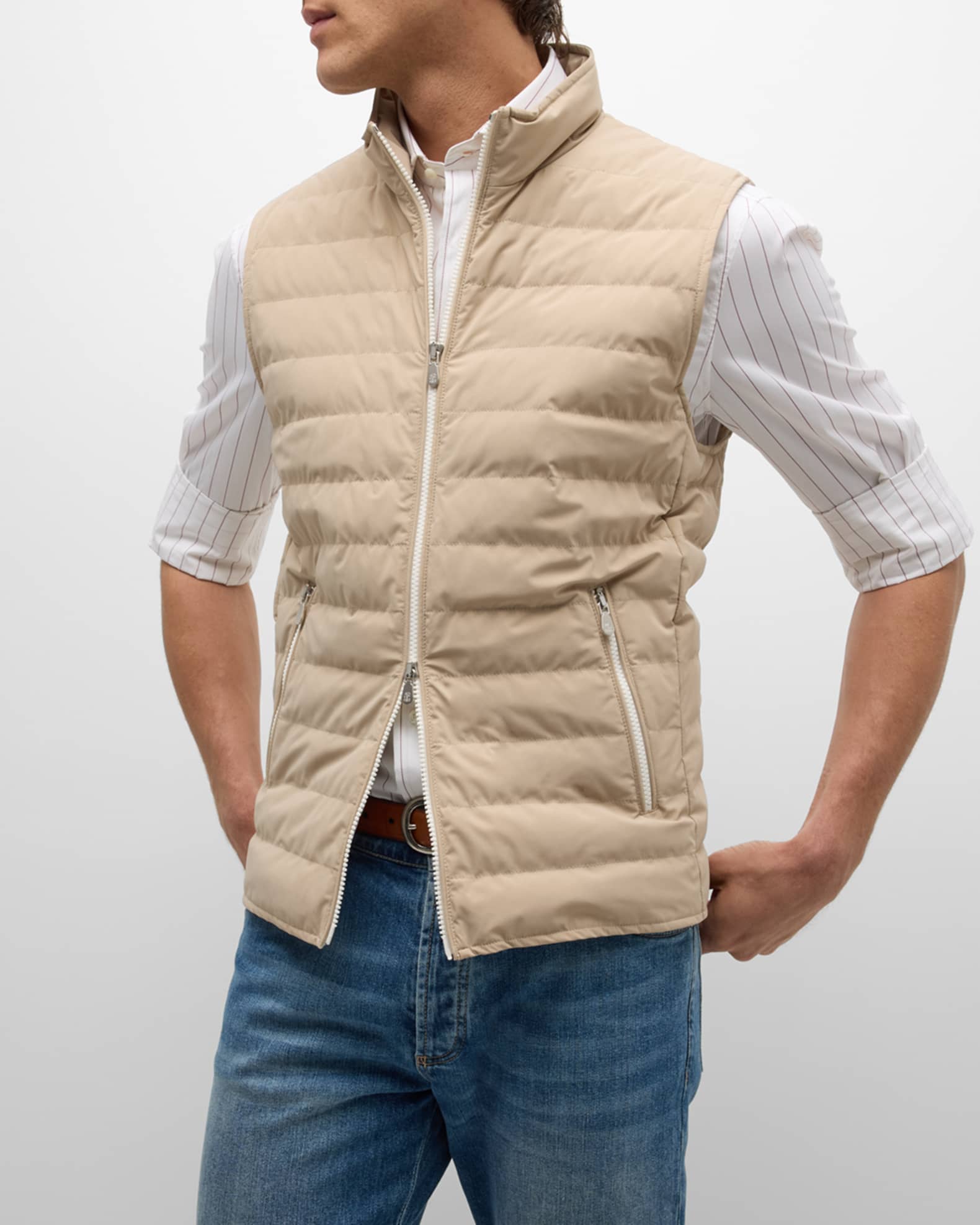 Brunello Cucinelli Men's Puffer Vest | Neiman Marcus