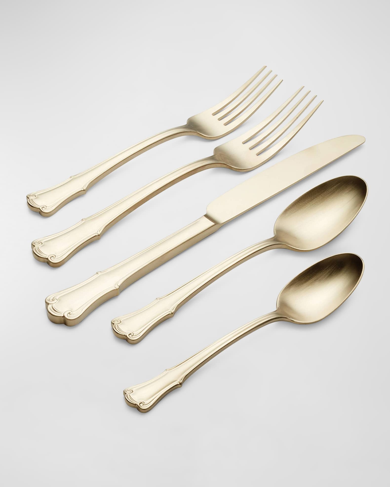 Oneida James Street Satin Black 20-Piece Flatware Set | Neiman Marcus