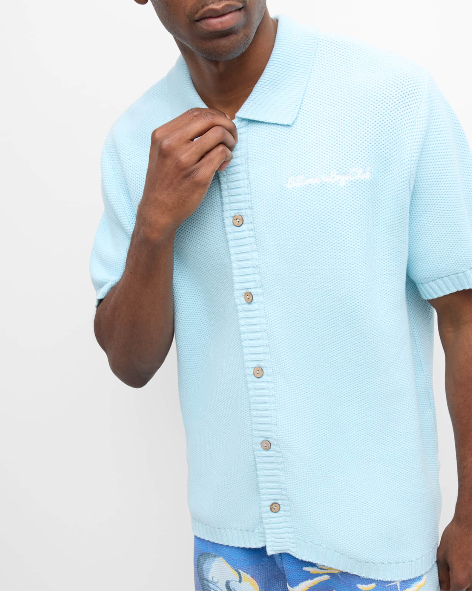 Billionaire Boys Club Men's Quantum Knit Sport Shirt | Neiman Marcus