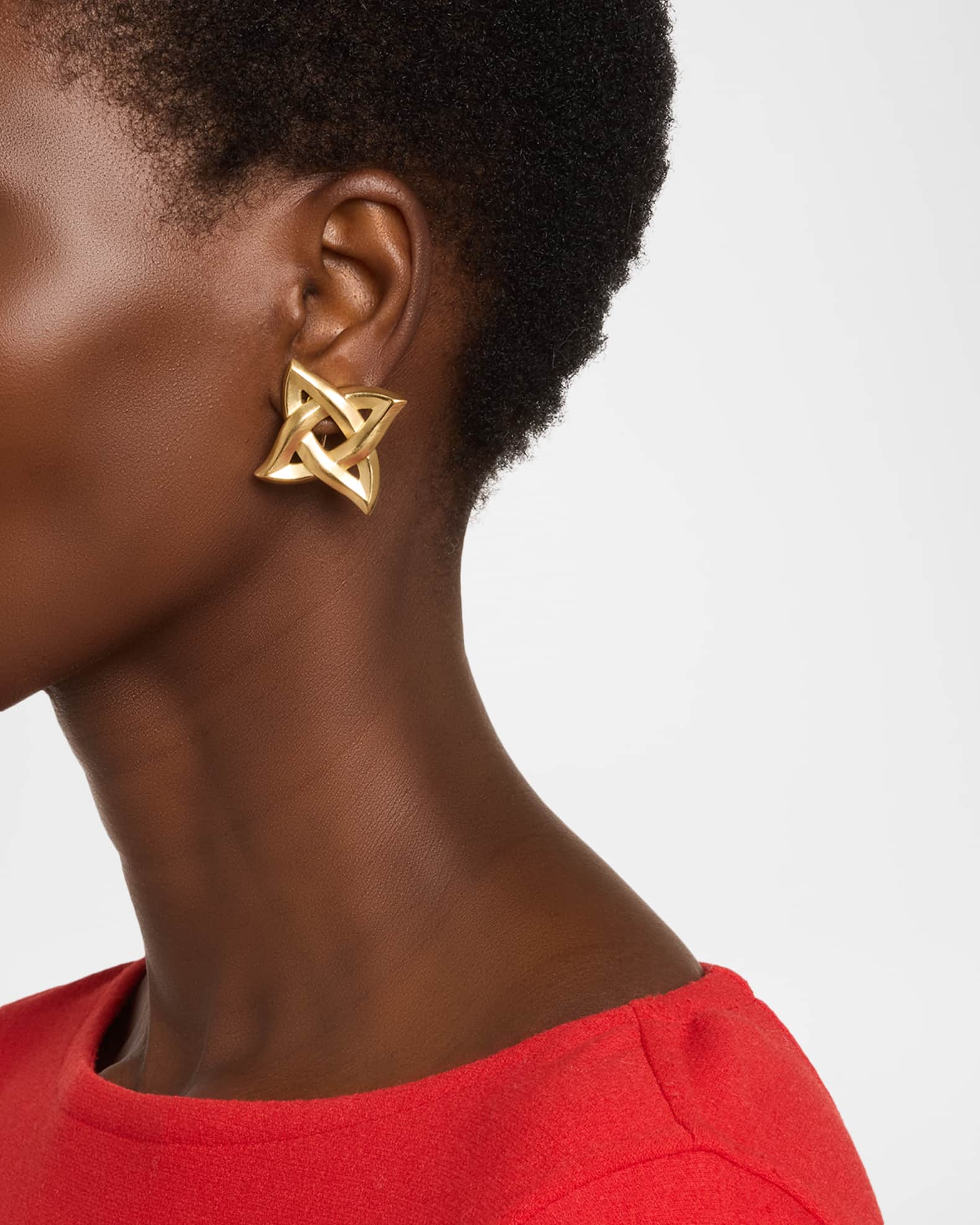 NM Estate Estate Angela Cummings 18K Yellow Gold Matte Finish Square ...