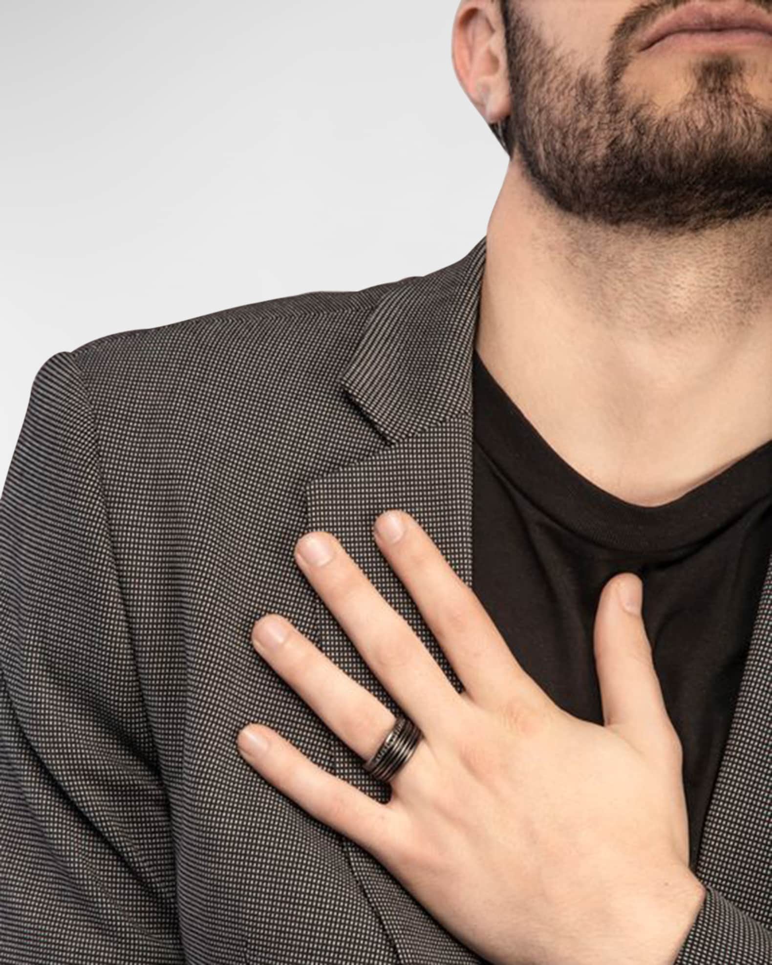 Marco Dal Maso Men's Acies Wide Triple Ring | Neiman Marcus