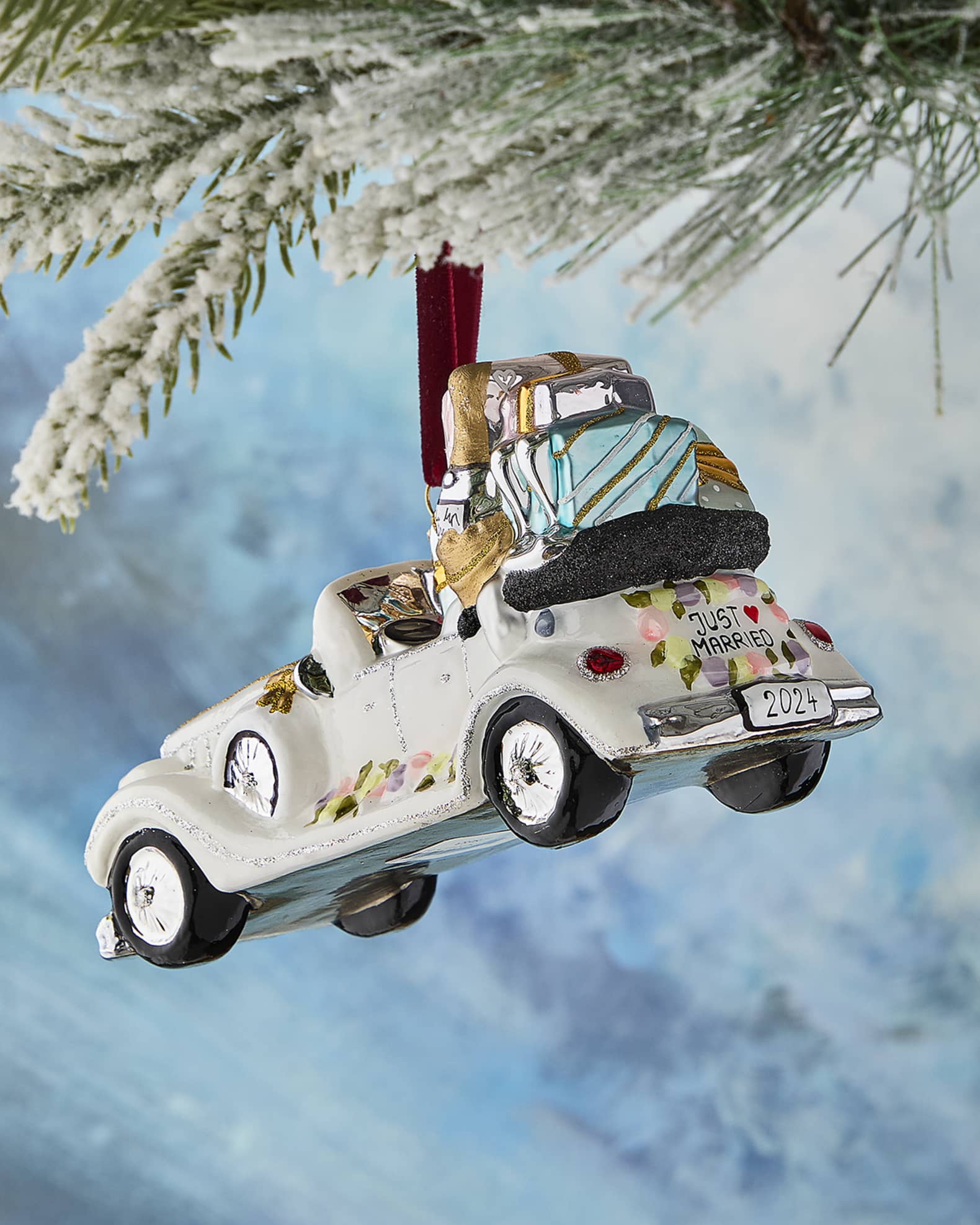 Neiman Marcus Wedding Car Christmas Ornament | Neiman Marcus