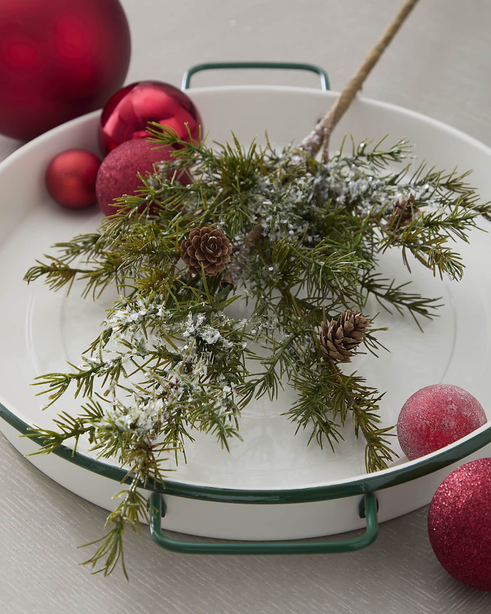 Jim Marvin 48" Angel Pine Branch with Ice Christmas Decoration | Neiman ...